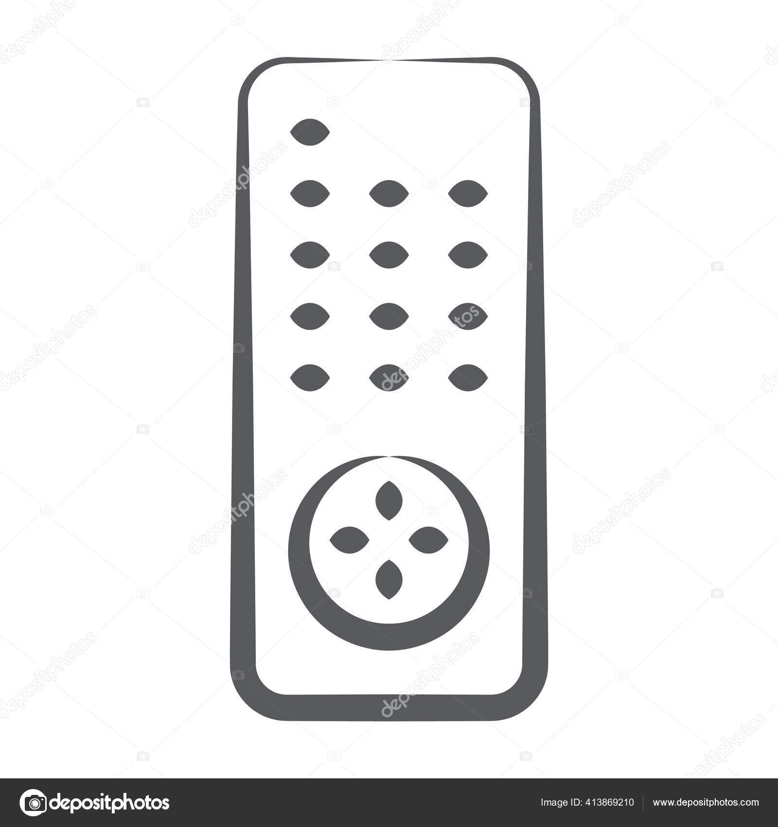 Wireless Remote Icon Line Design Remote Vector Stock Vector Image by ...