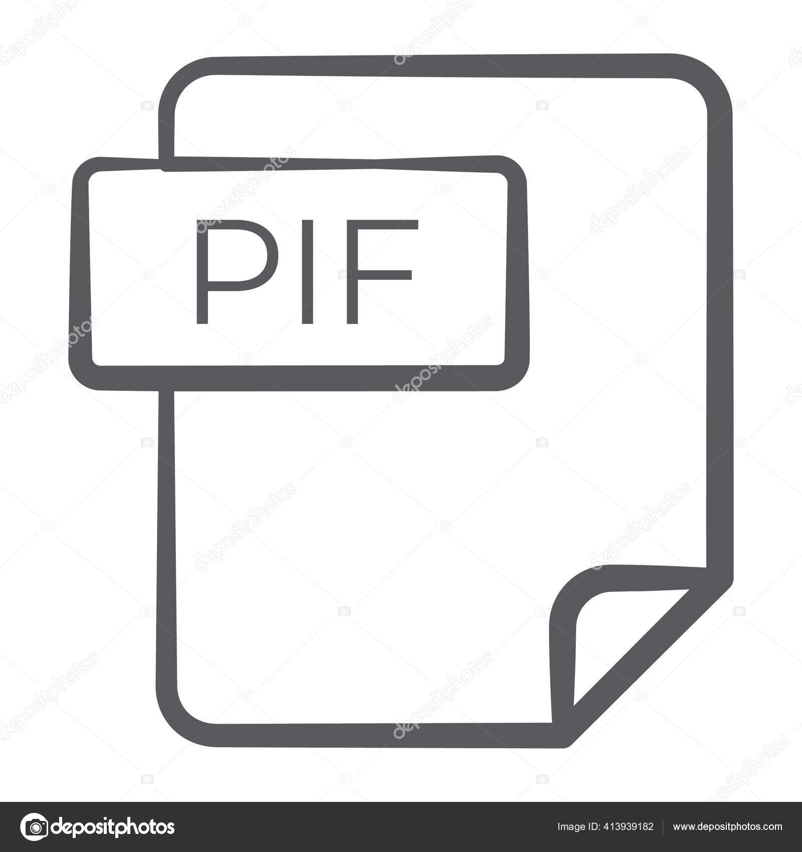 Vector Lineal Archivo Pif Vector Trazo Cepillo Vector de stock ...