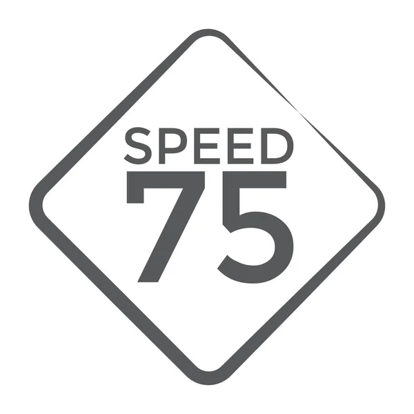 Speed Limit Sign 75 Clipart