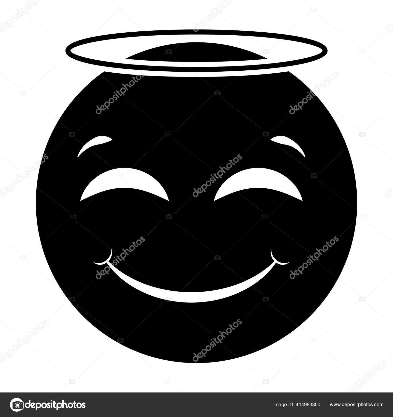 Vector Blessed Emoji Editable Icon Emotag Stock Vector Image by ...