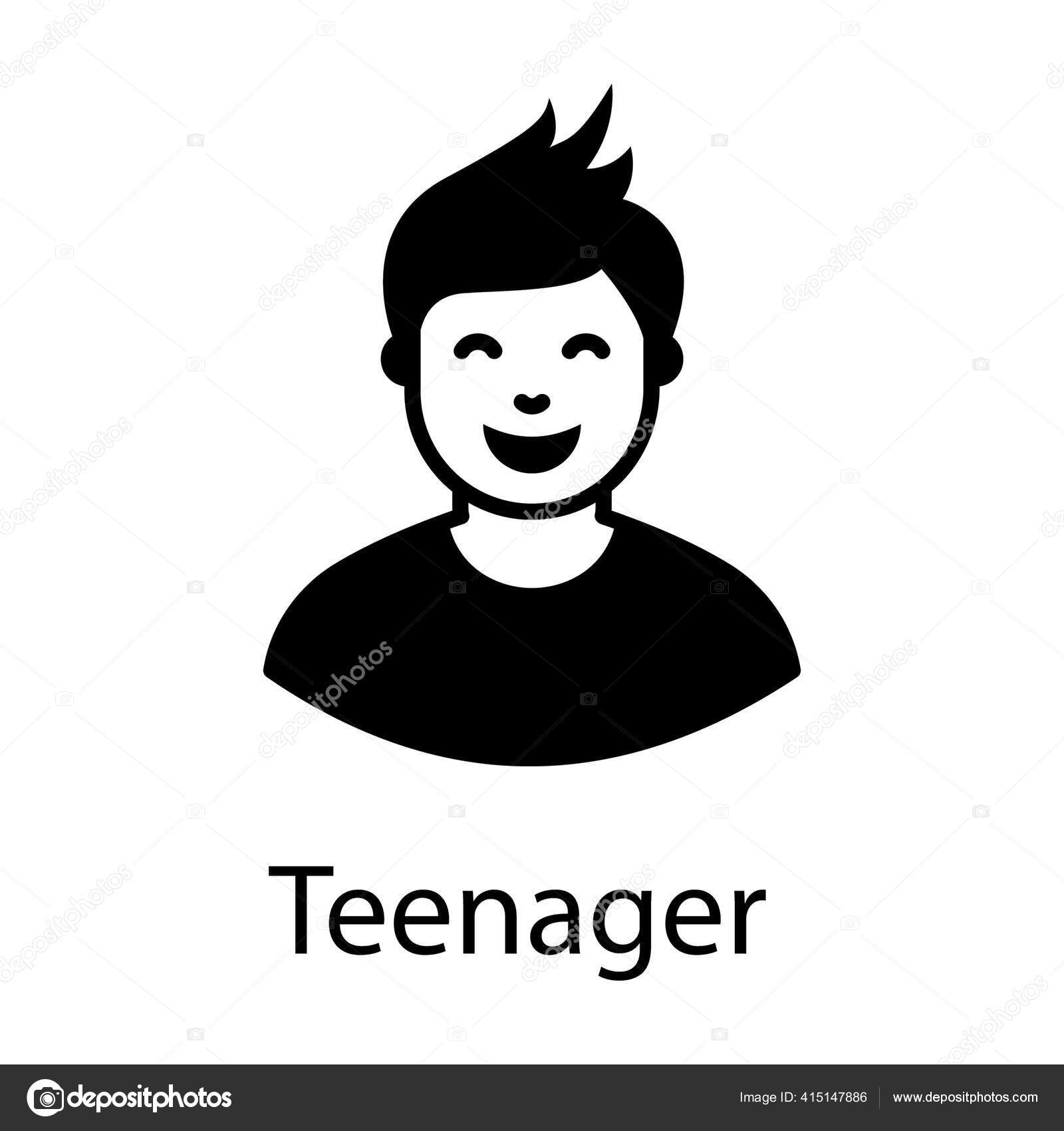 Male Teenager Vector Flat Style Masculine Stock Vector by ...