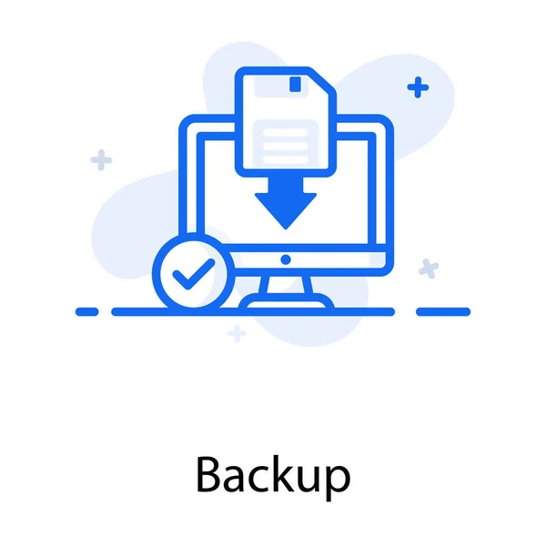 Data Backup Cartoon Vector Illustration Stock Vector by ©smashingstocks ...