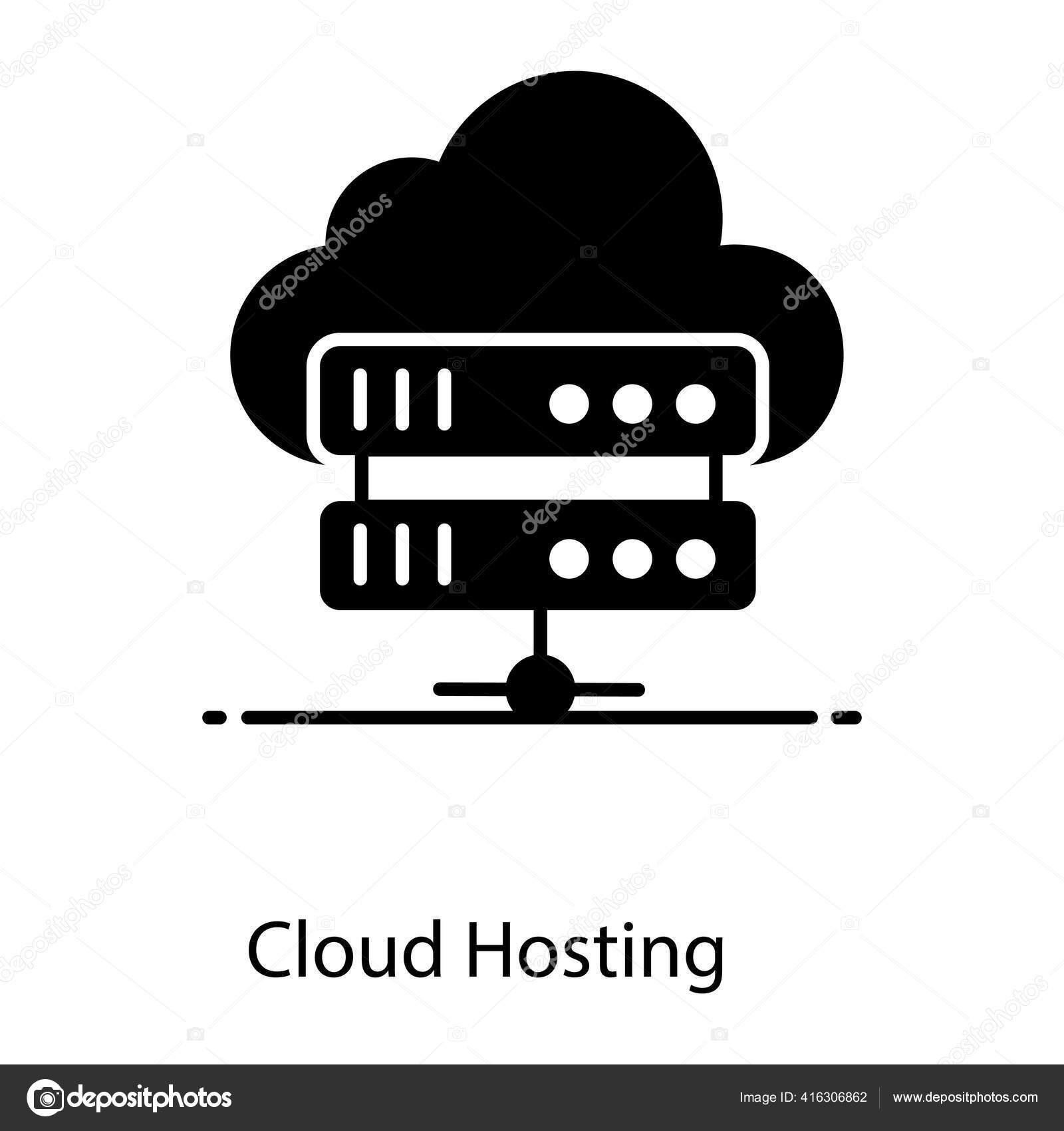 Server Rack Connected Cloud Showing Cloud Hosting Icon Stock Vector Image by ©smashingstocks ...