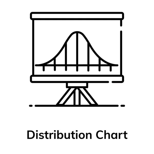 Graphical Presentation Data Probability Chart Icon Stock Vector by ...
