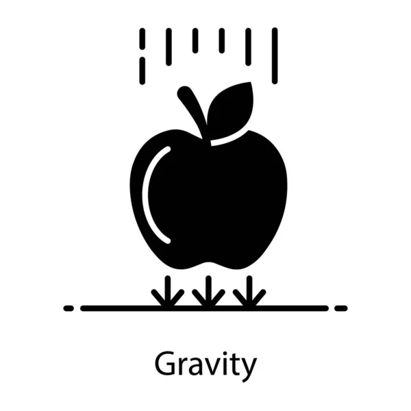 Falling apple icon Vector Art Stock Images | Depositphotos