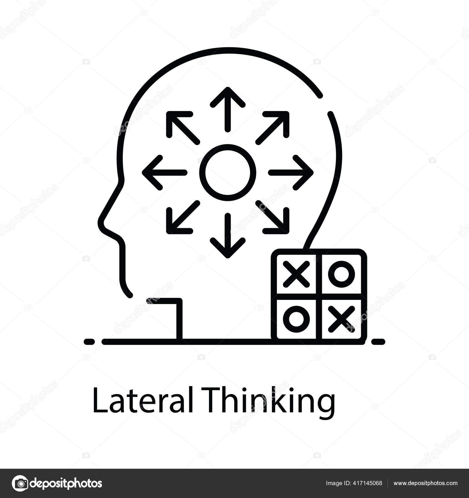 Lateral Thinking Flat Icon Logical Thinking Process Stock Vector by ... Lateral Thinking Flat Icon Logical Thinking Process Stock Vector by ...