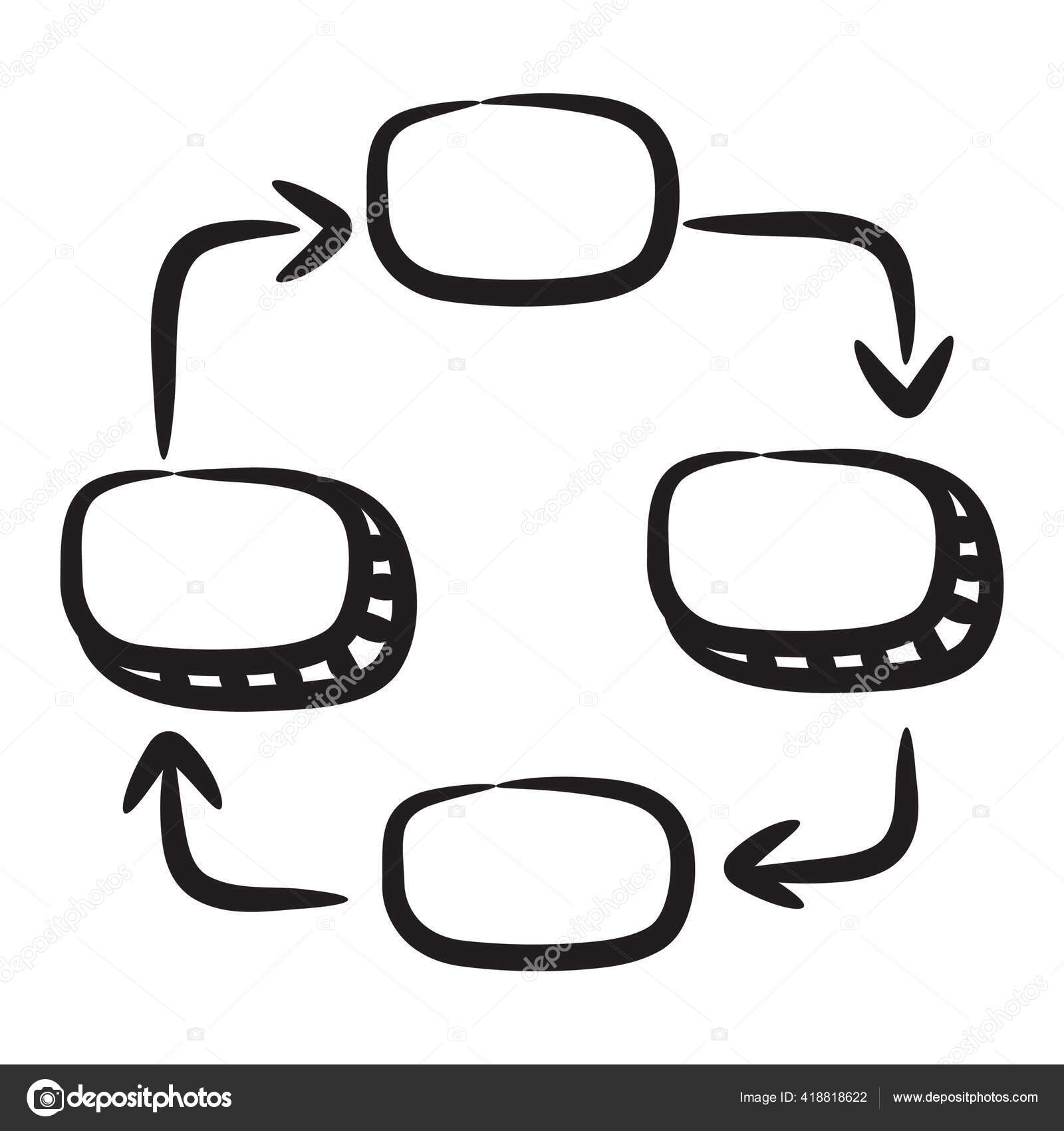 Network Diagram Vector Connected Network Editable Style Stock Vector by ...