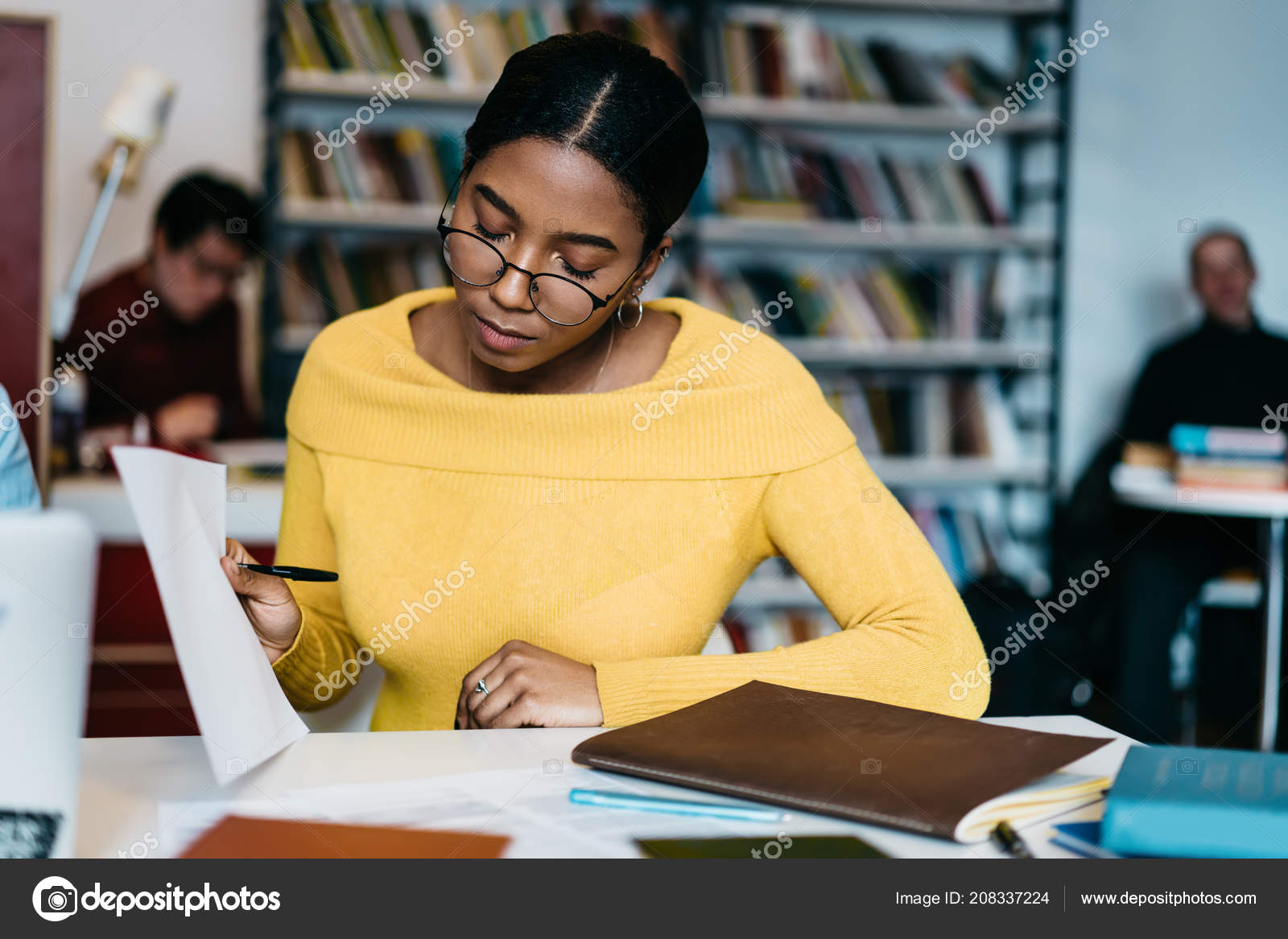 Student Studying For Test