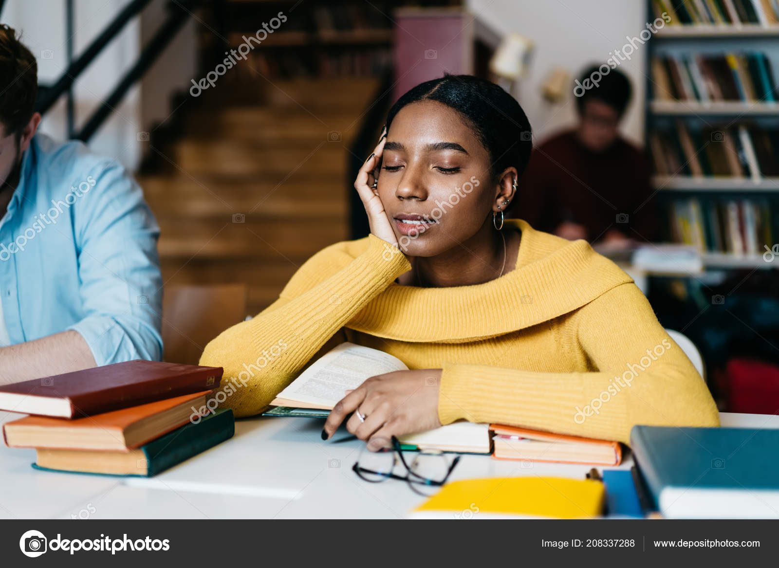 Tired Black Student