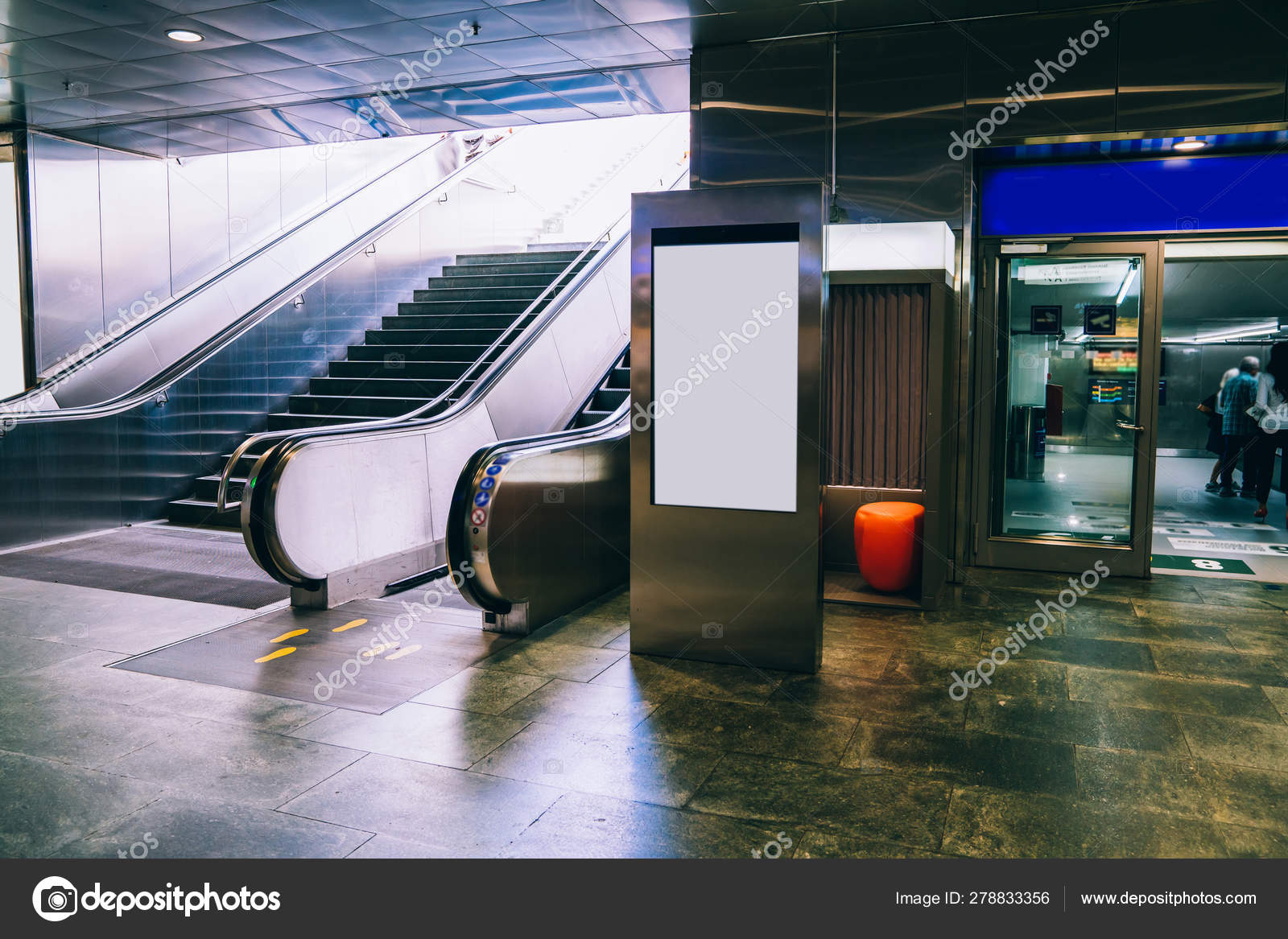 Clear Billboard Public Place Blank Copy Space Screen Advertising ...