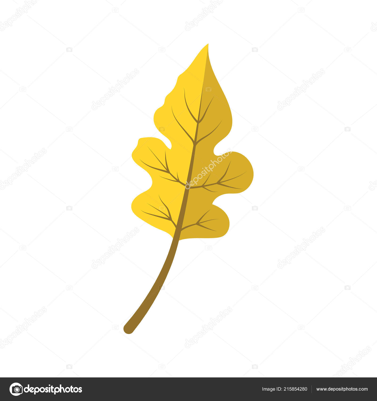Illustration Yellow Leaf Stock Vector by ©AgnesSz 215854280