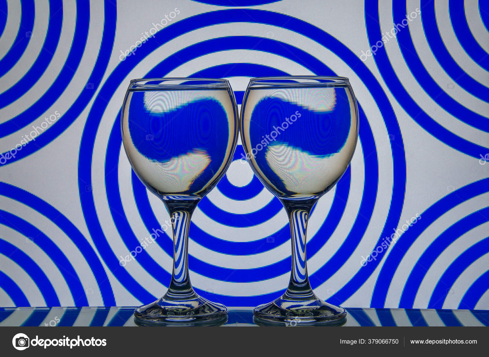 Wine Glass Reflection Photography