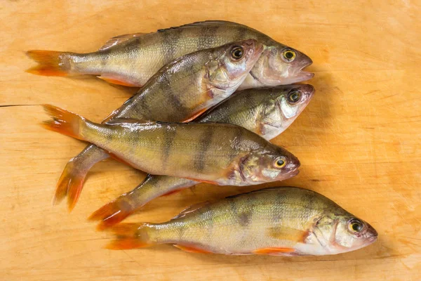 Fresh Fish Fresh River Fish Perch Black Background Top View ⬇ Stock ...