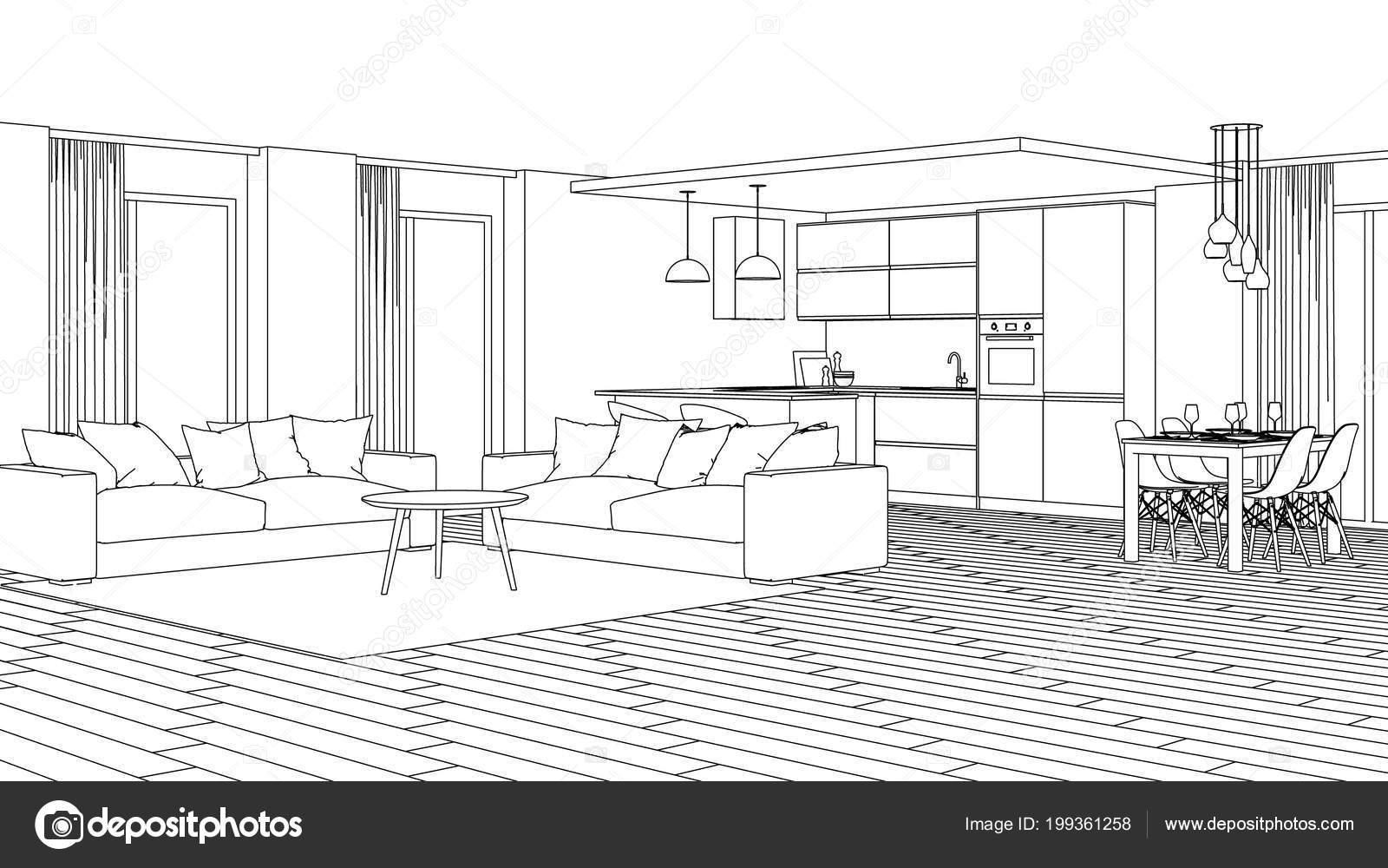 How To Draw The Inside Of A House
