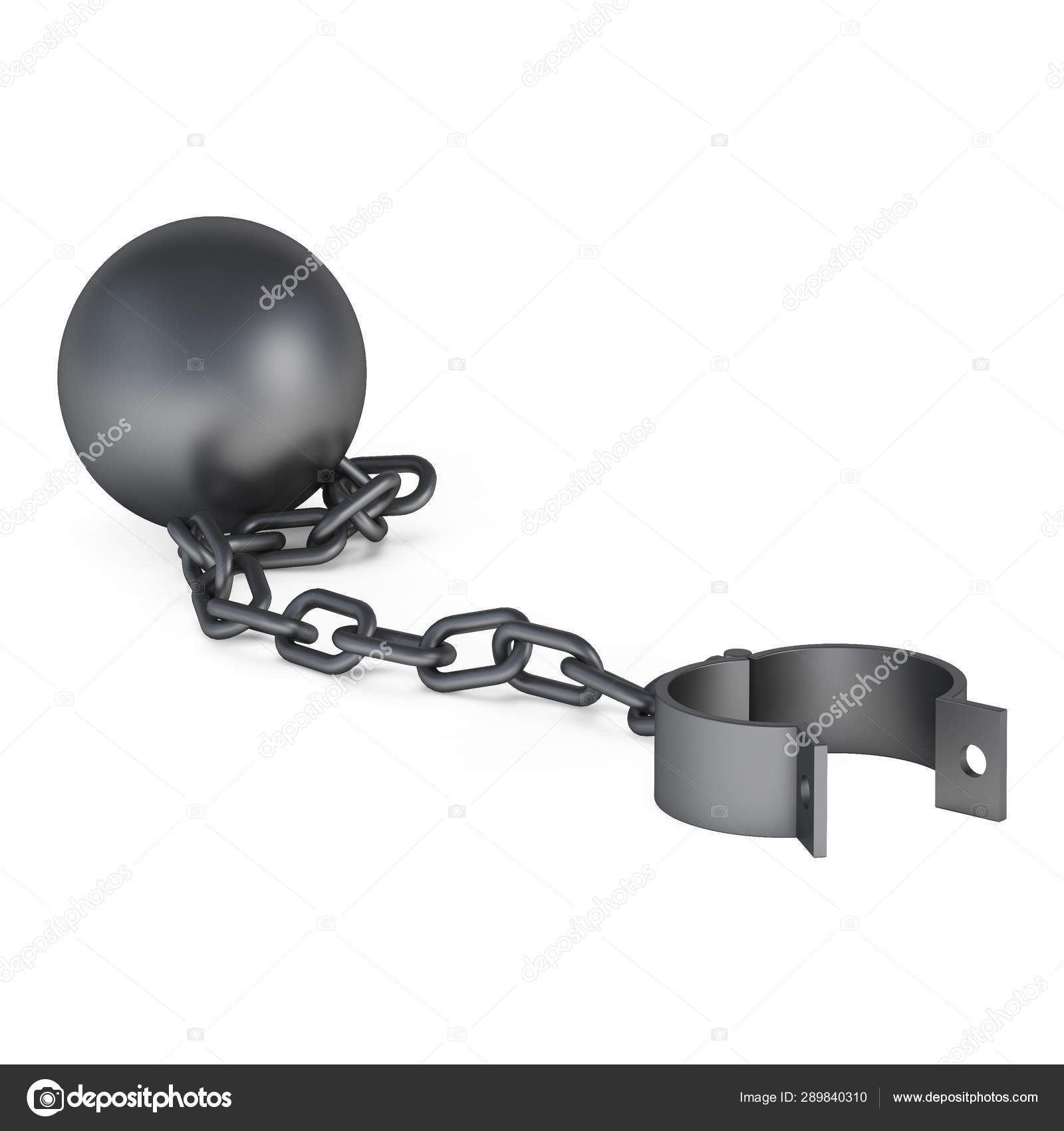 Shackles Isolated White Background Rendering — Stock Photo © ArtemP1 ...