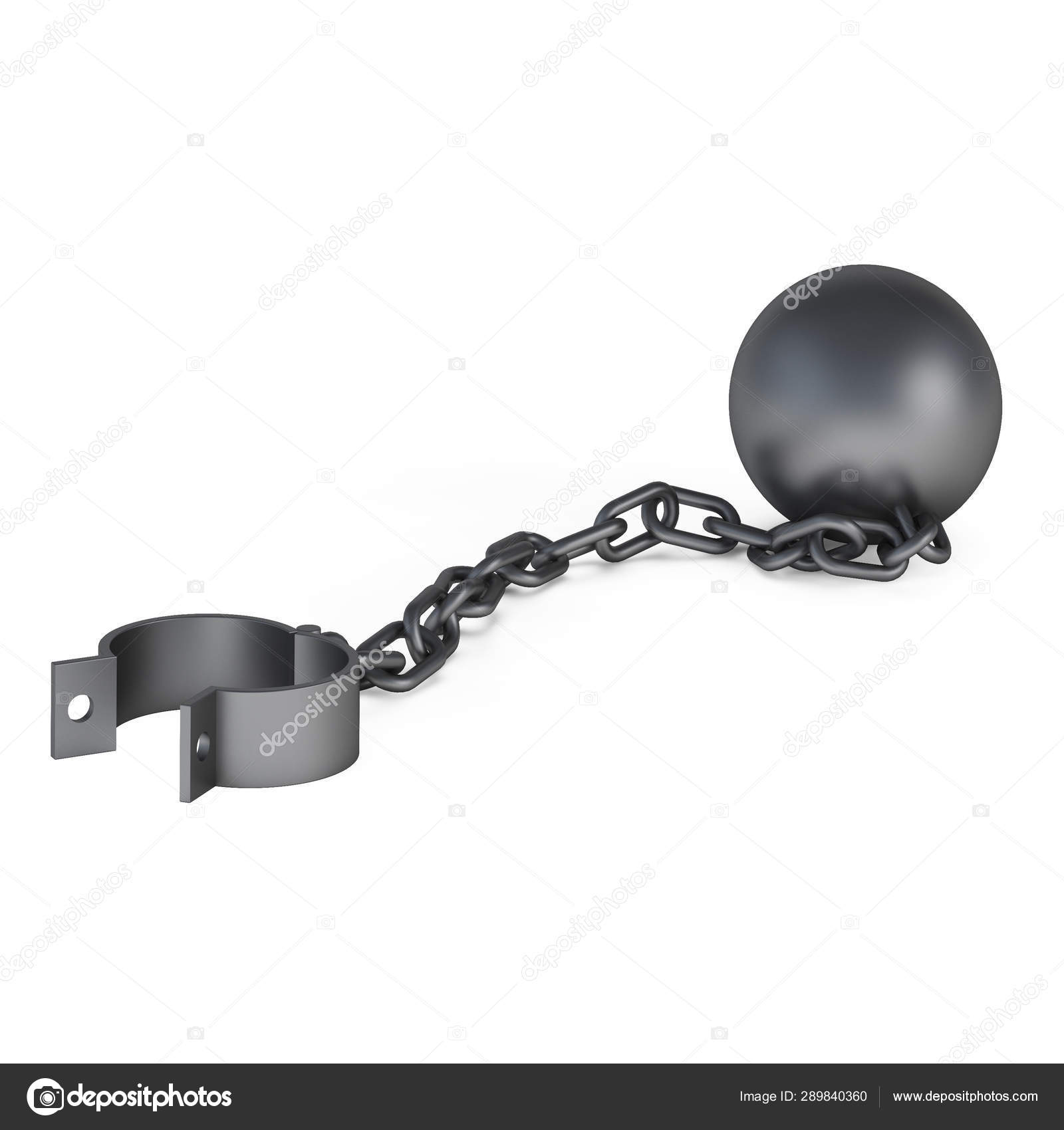 Shackles Isolated White Background Rendering Stock Photo by ©ArtemP1 ...