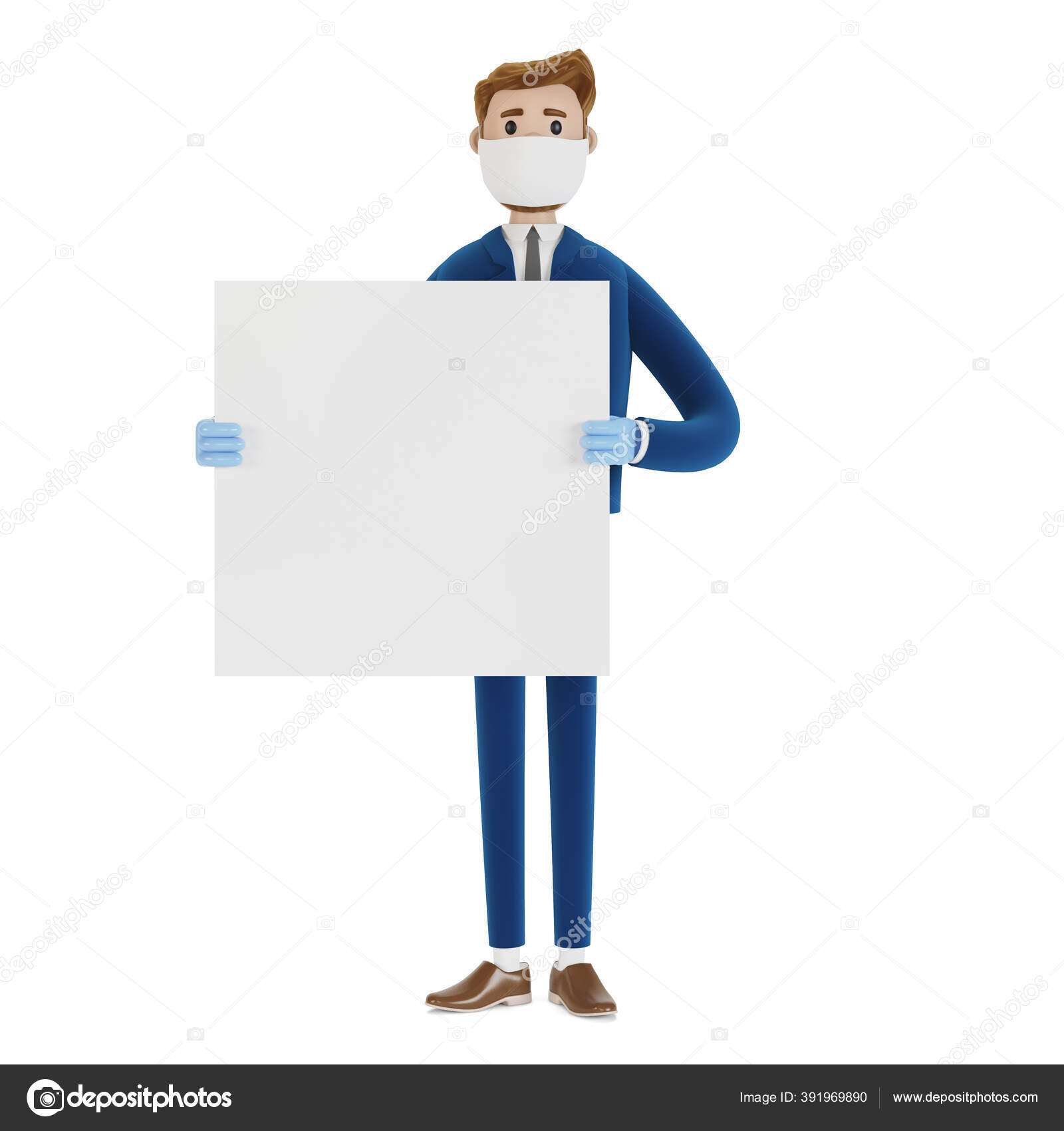 Cartoon Character Mask Poster Illustration Stock Photo by ©ArtemP1 ...