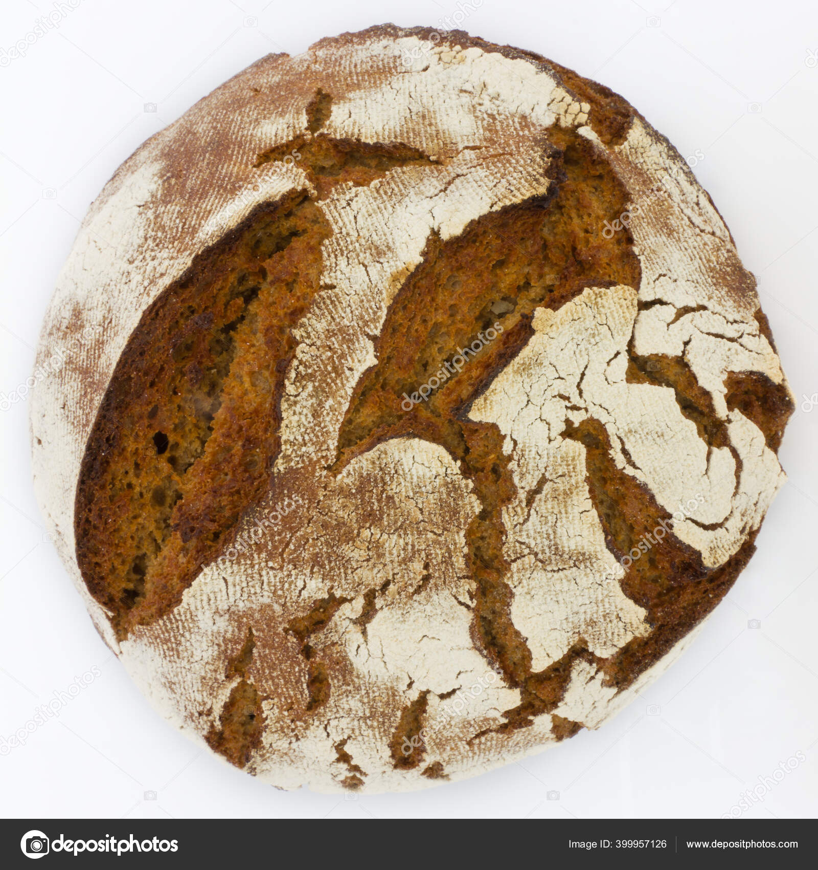 Crusty Bread Light Background Stock Photo by ©KleinerMann82 399957126