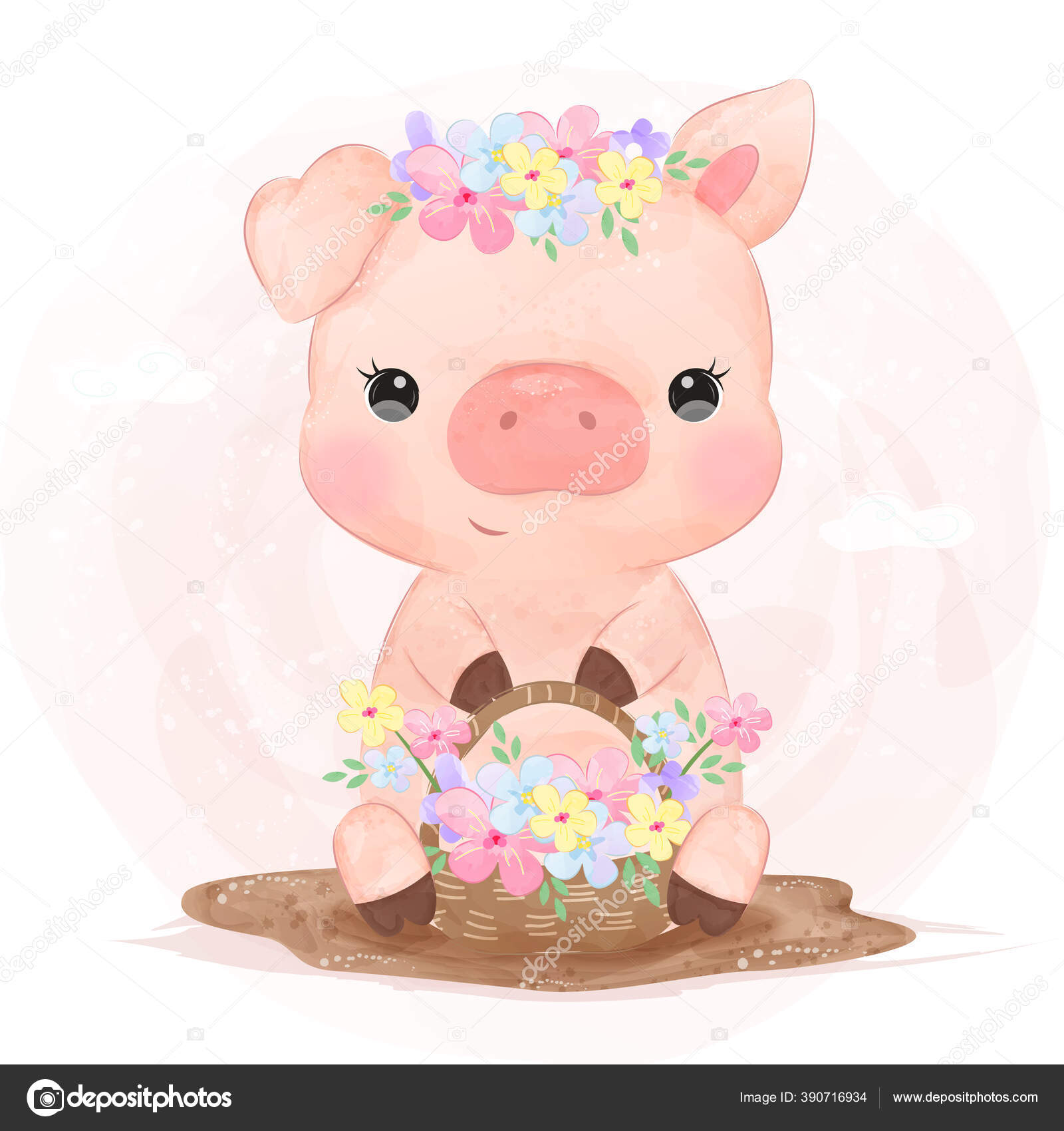 Pig Cute Clipart For Girls