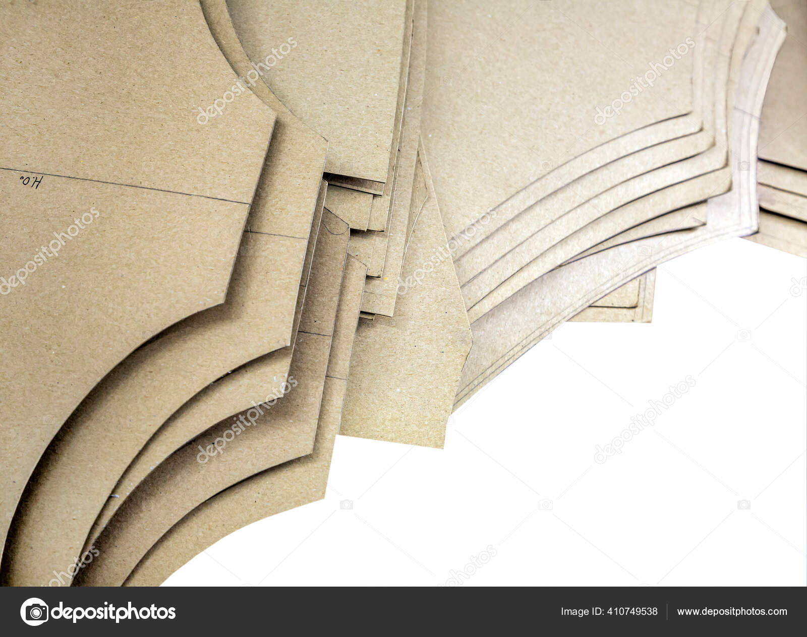 Cardboard Patterns Sewing Industrial Production Clothing Large Number ...