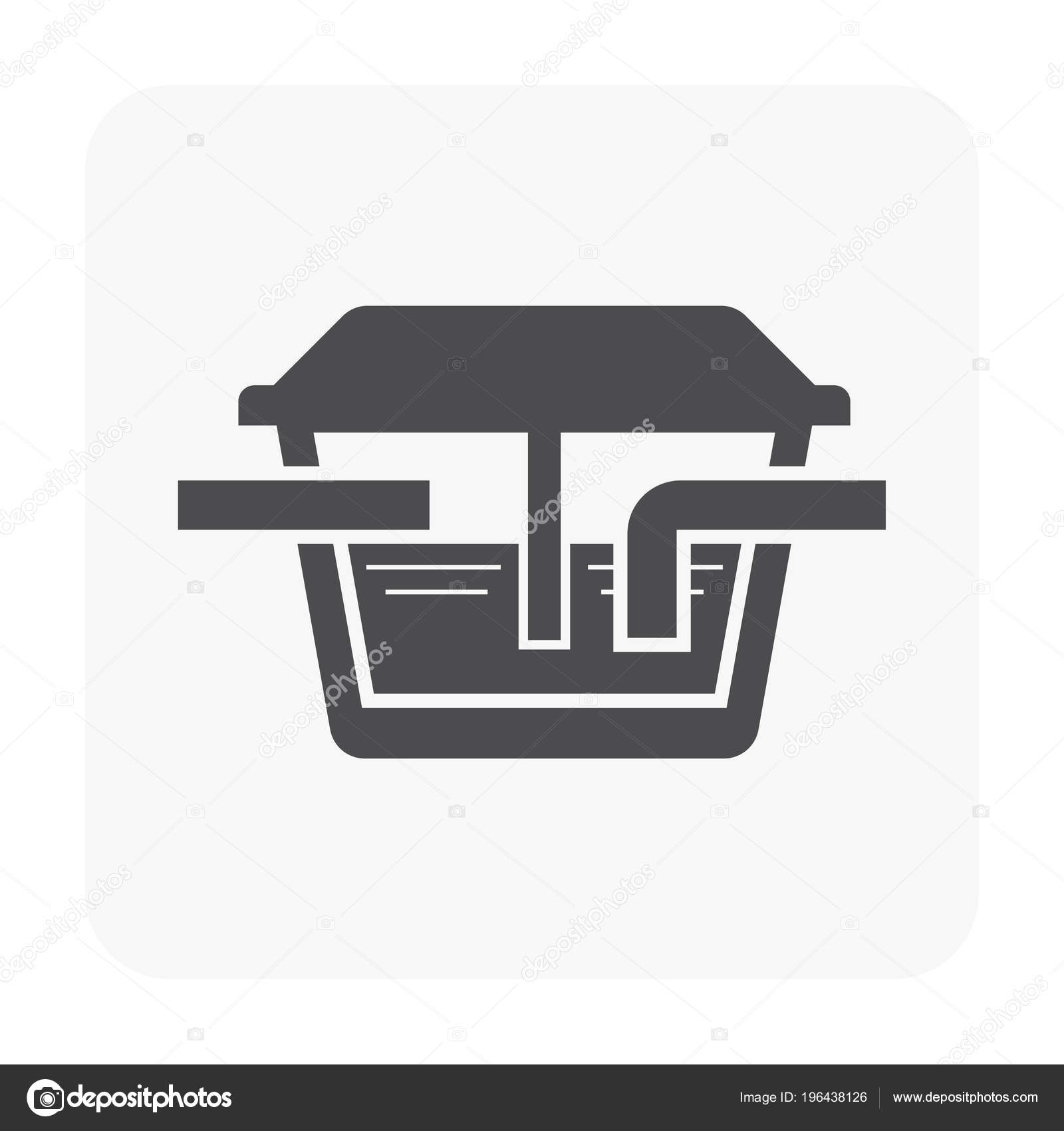 Grease Trap Icon Black Color Stock Vector Image by ©roncivil #196438126