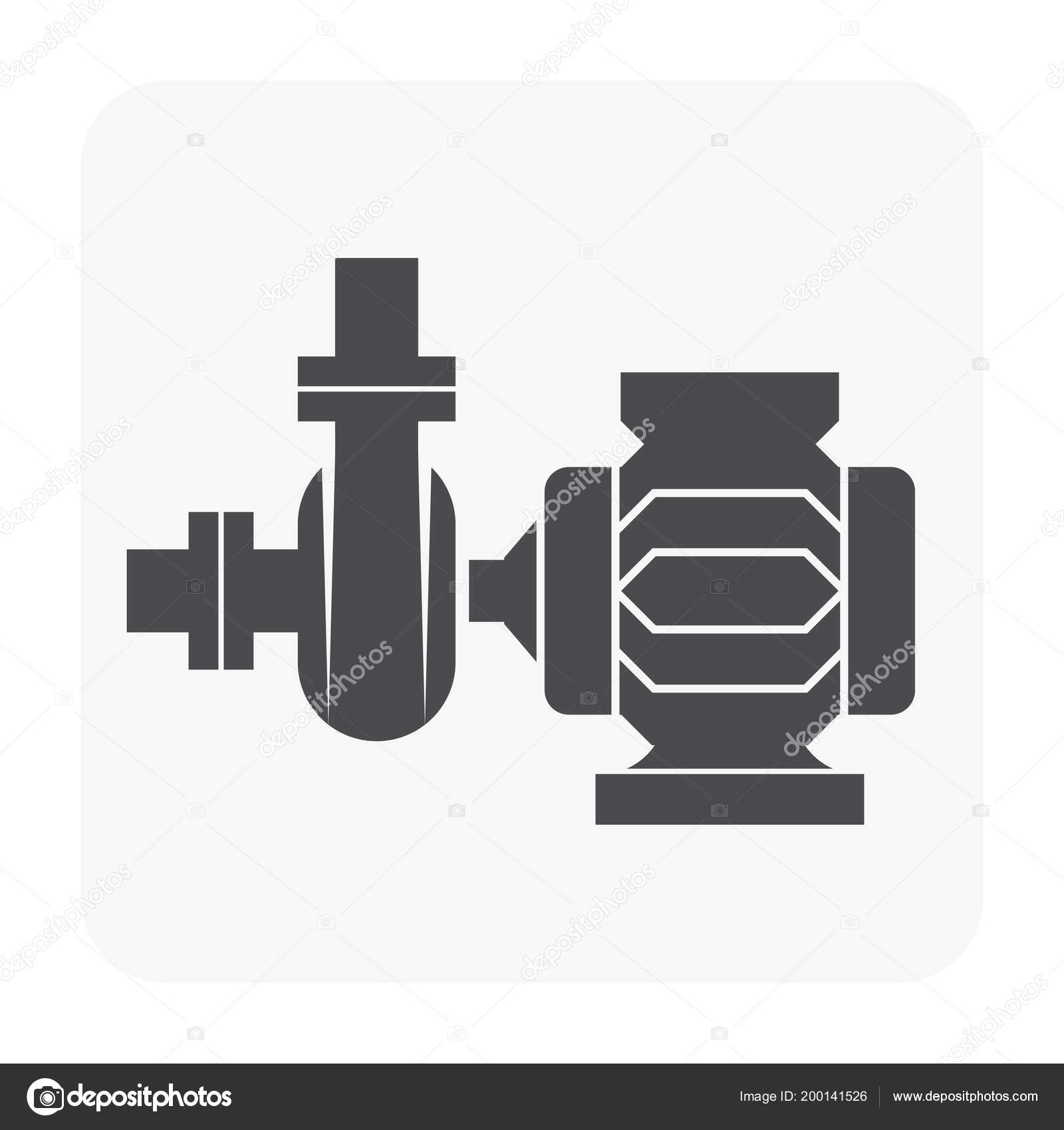 Icono De Bomba De Agua Estilo De Contorno Del Icono De La Bomba De