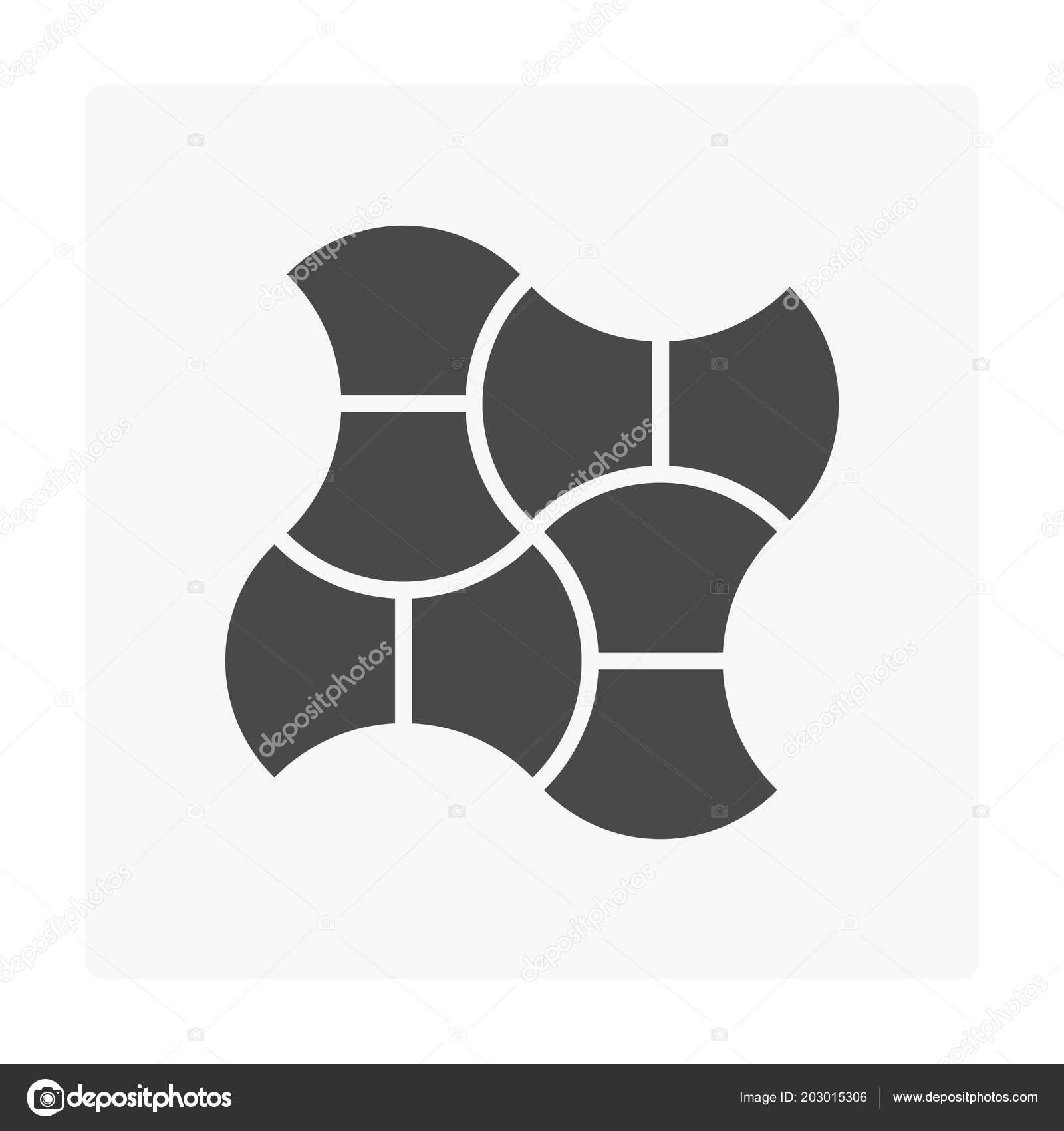 Pavimentadora Hormigón Bloque Icono Piso Blanco Vector de stock por ...