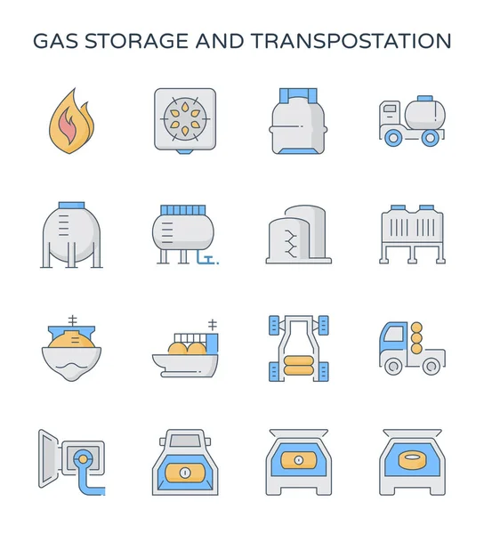 Gas transportation icon — Stock Vector © roncivil #121327822