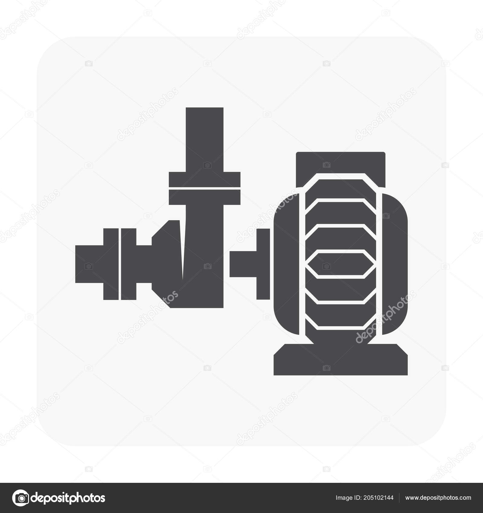 Icono Bomba Agua Blanco Vector de stock #205102144 de ©roncivil