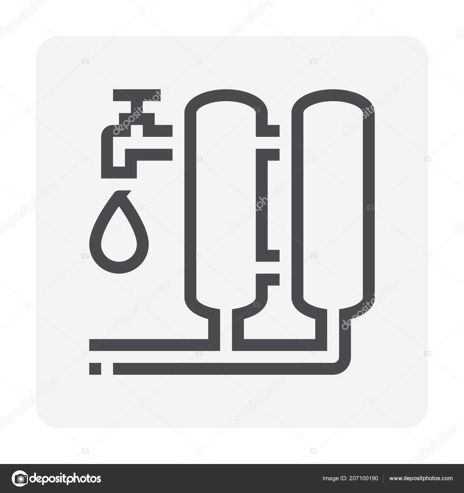 Water Treatment Water Filter Icon 48X48 Pixel Perfect Editable Stroke ...