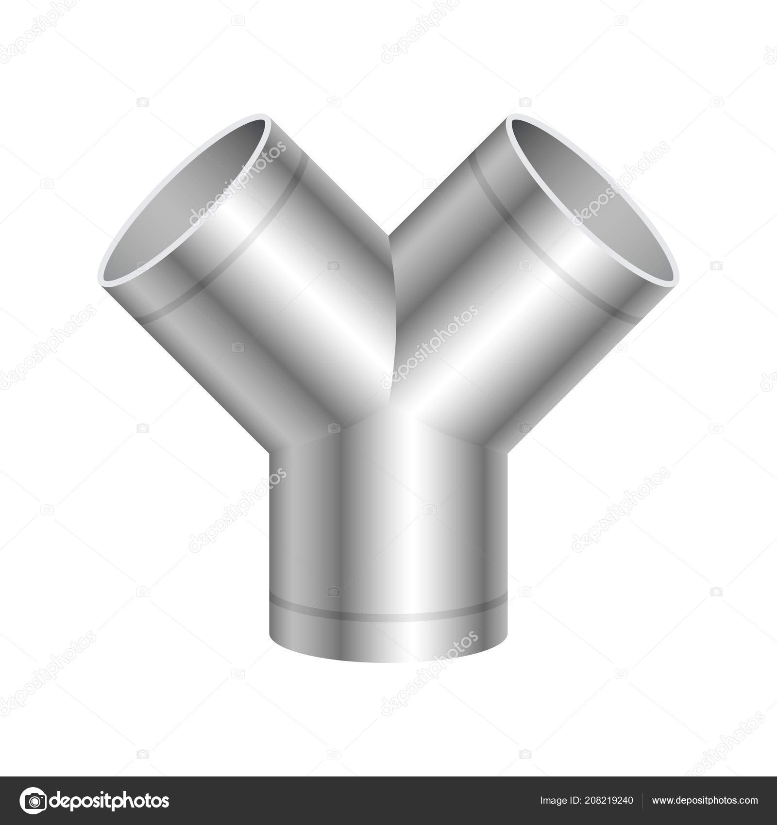 Air Duct Vector Design Isolated White Background Stock Vector by ...