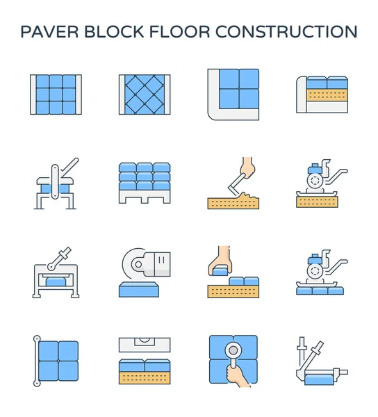Paver block icon — Stock Vector © roncivil #126115154