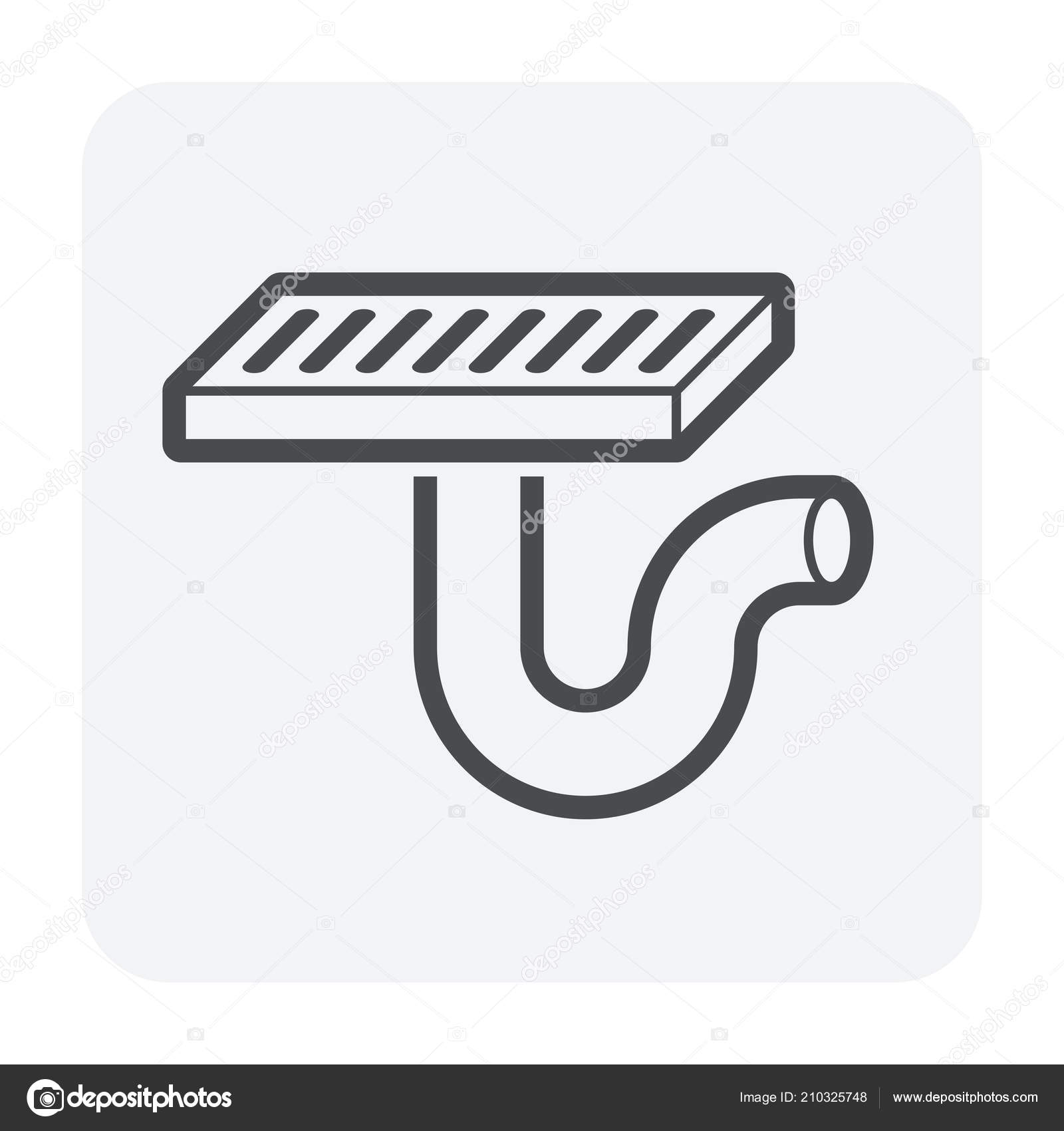 Floor Drain Icon Drainage System Stock Vector Image by ©roncivil #210325748