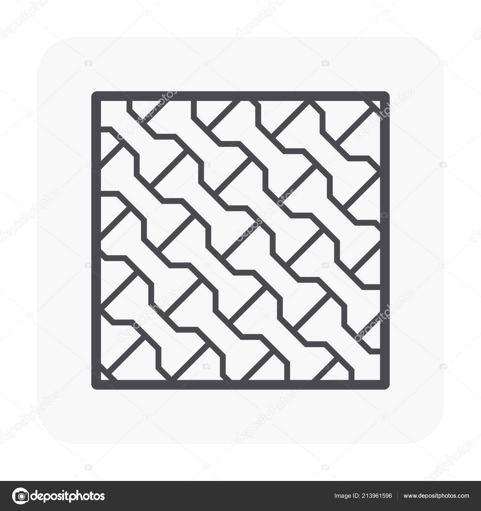 Pavimentadora Bloque Piso Pavimentadora Patrón Ladrillo Icono Vista ...