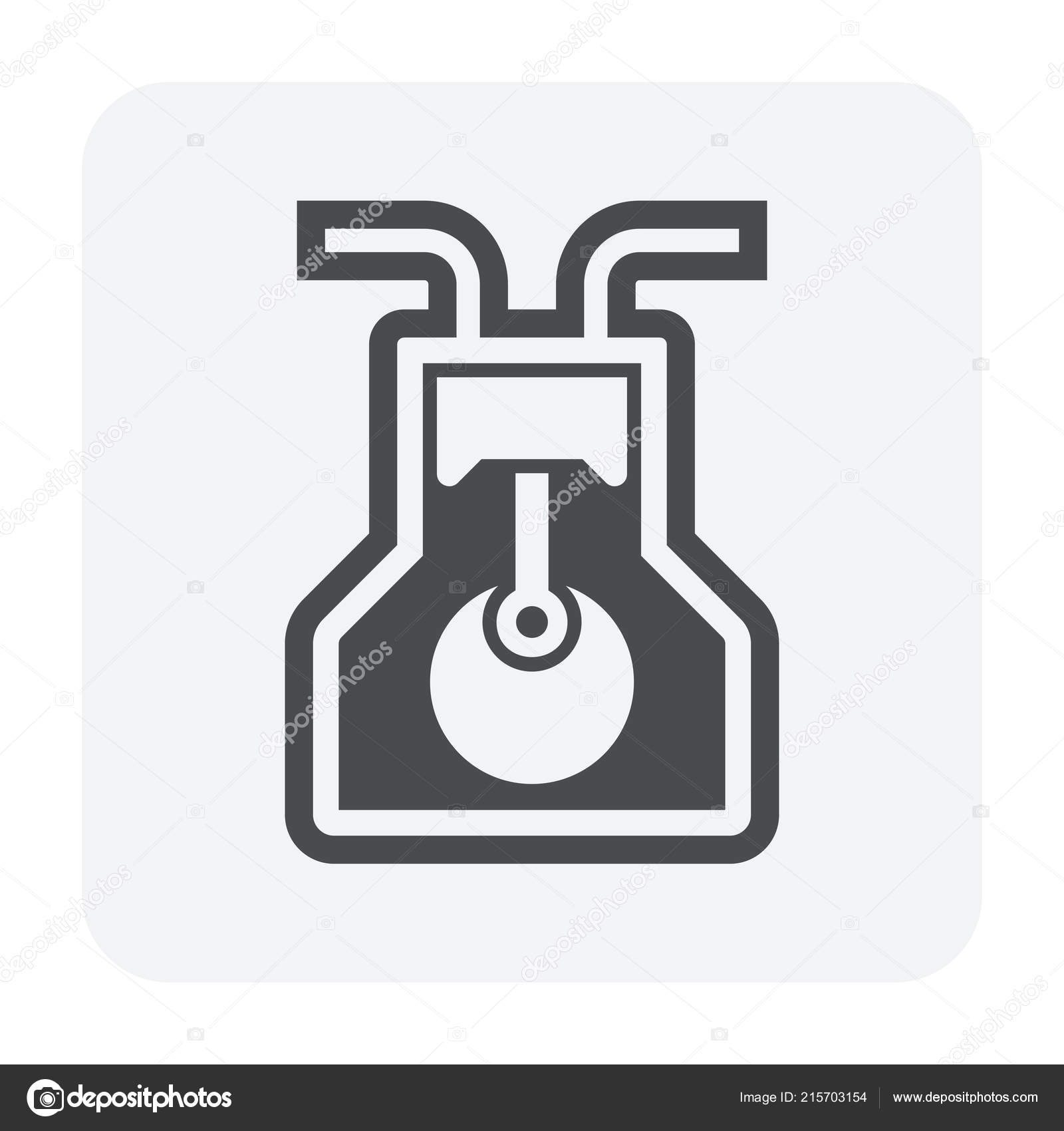 Air Compressor Piston Icon Black Color Stock Vector Image by ©roncivil ...