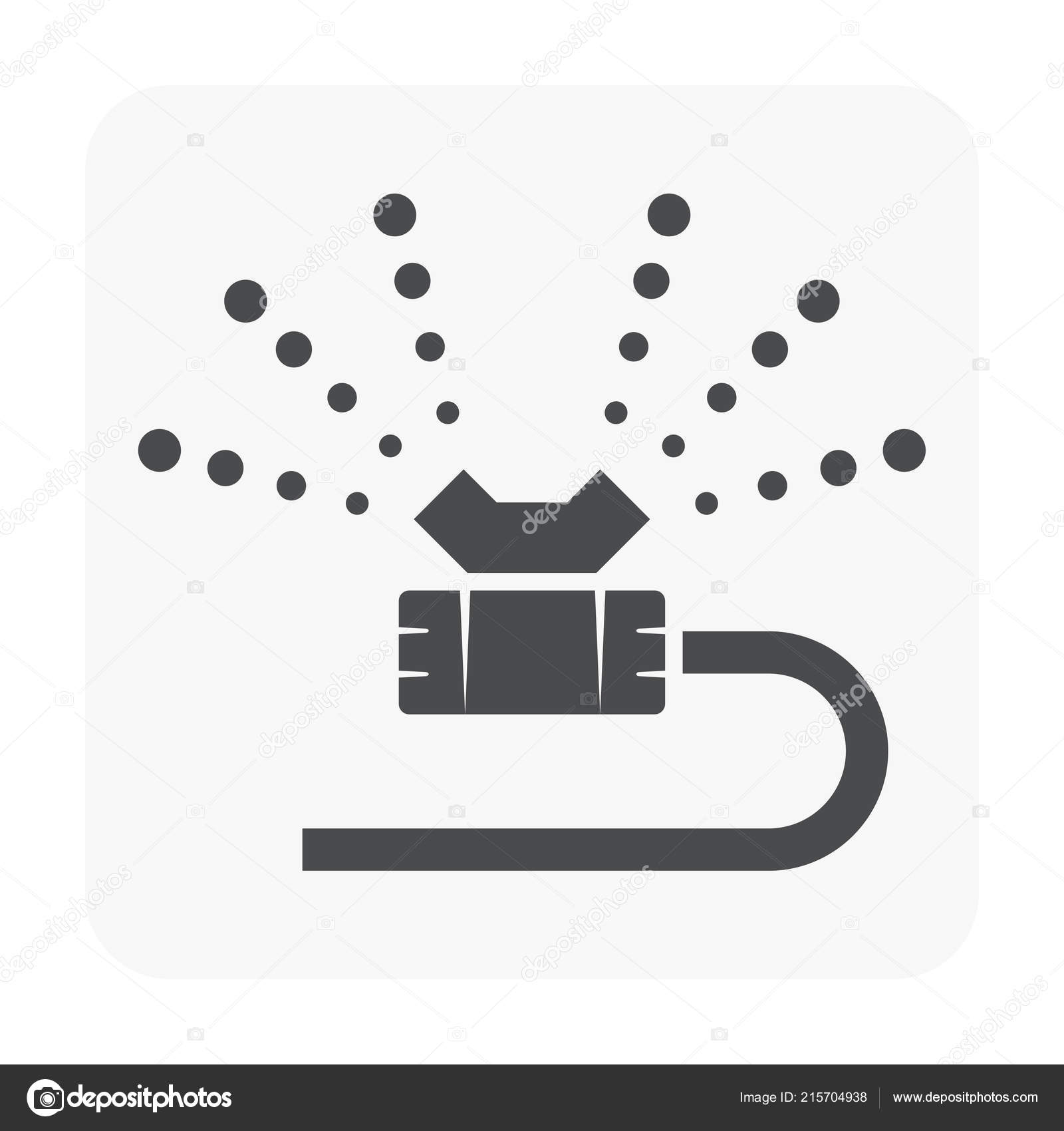 Water Sprinkler Icon White Stock Vector by ©roncivil 215704938