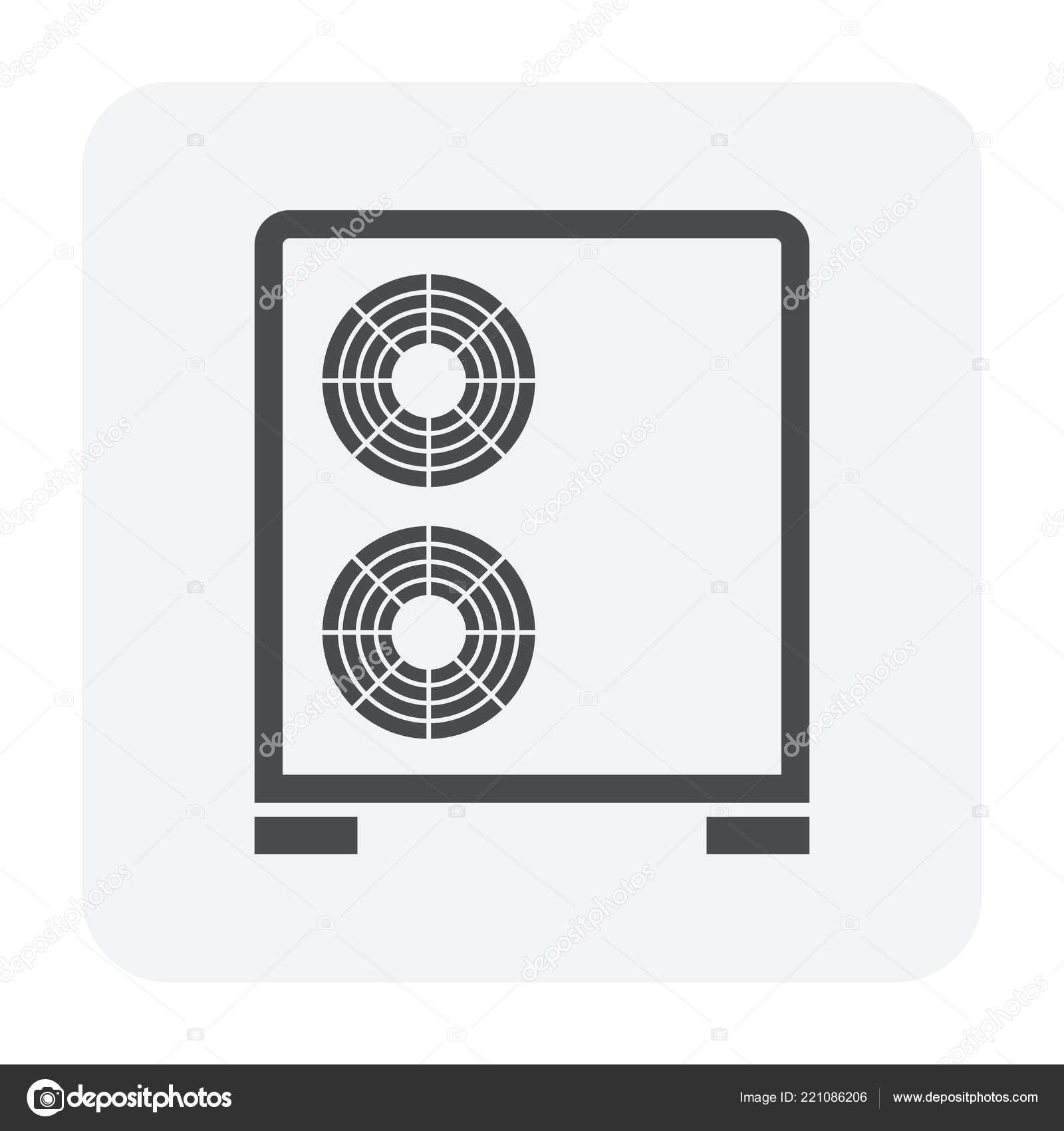 Air Compressor Icon Black Color Stock Vector Image by ©roncivil #221086206