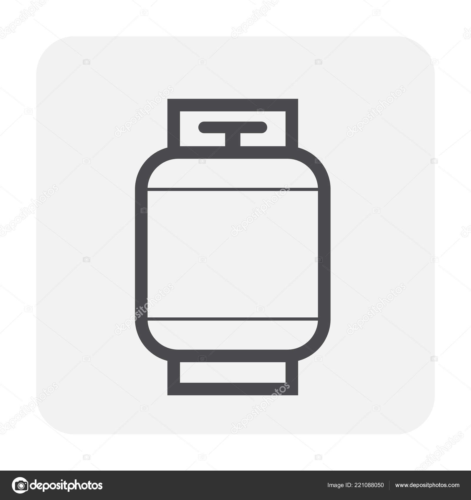 Lpg Gas Tank Design Black Outline Stock Vector by ©roncivil 221088050