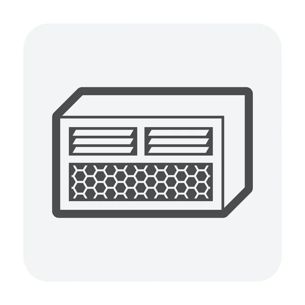 Ceiling Air Conditioner Icon Black Color Stock Vector Image by ...