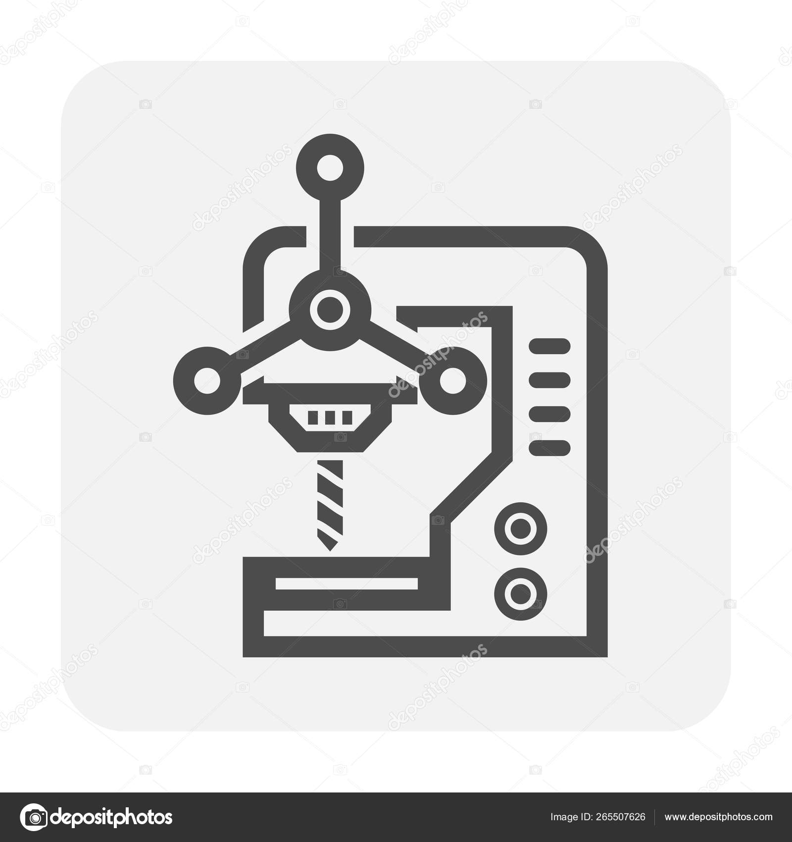 Auger tool icon Stock Vector by ©roncivil 265507626