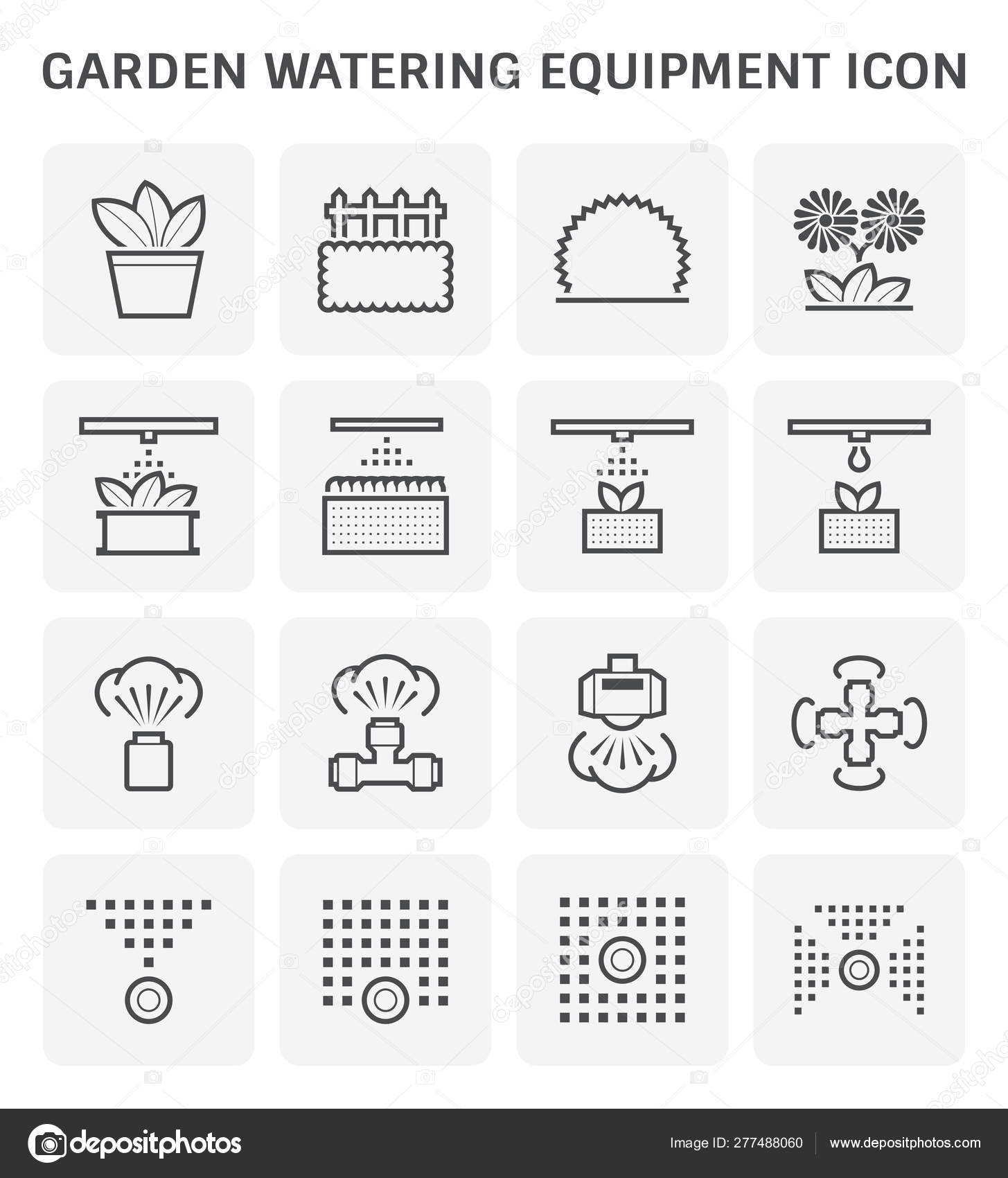 Garden watering icon Stock Vector by ©roncivil 277488060