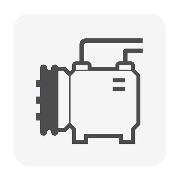 Compresor Aire Para Icono Del Automóvil Impulsado Por Correa Motor ...