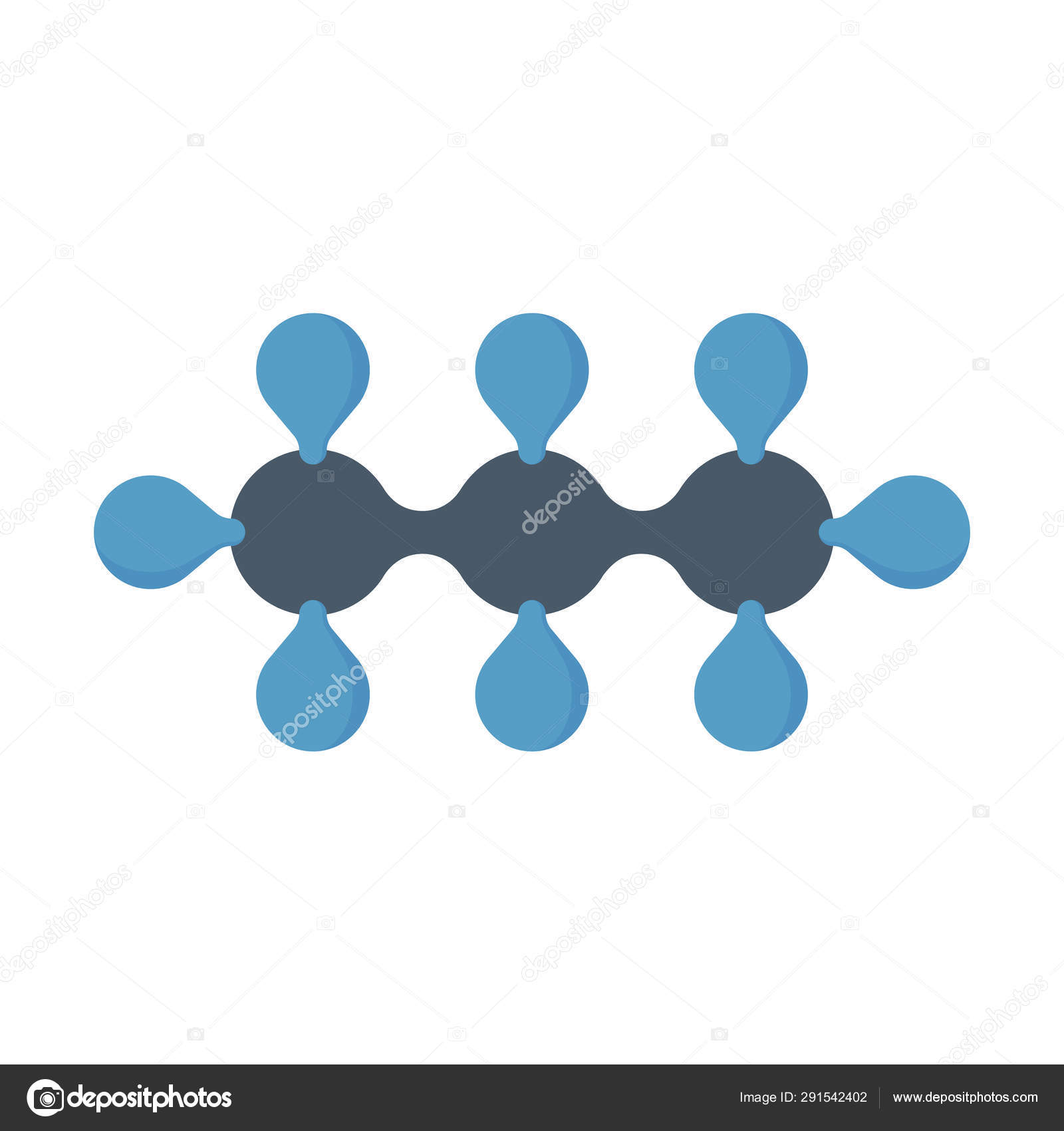 Gas molecule icon Stock Vector by ©roncivil 291542402