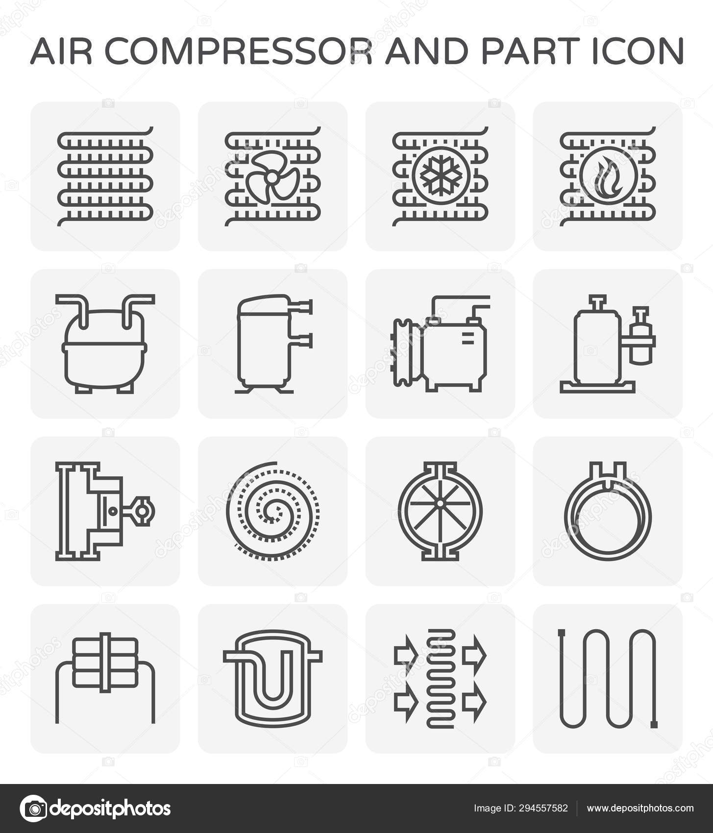 Air compressor icon Stock Vector Image by ©roncivil #294557582