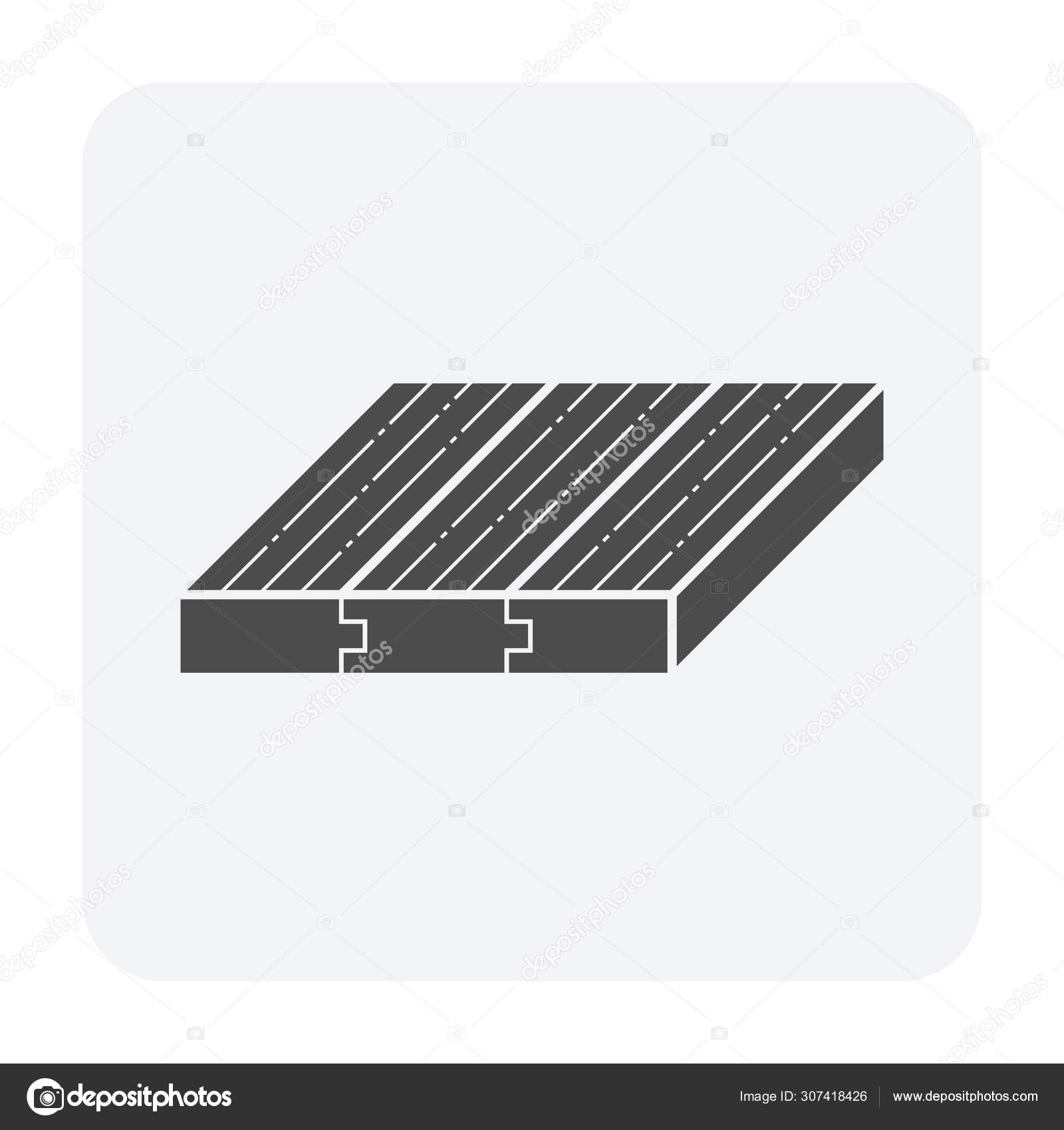 Wood floor icon — Stock Vector © roncivil #307418426