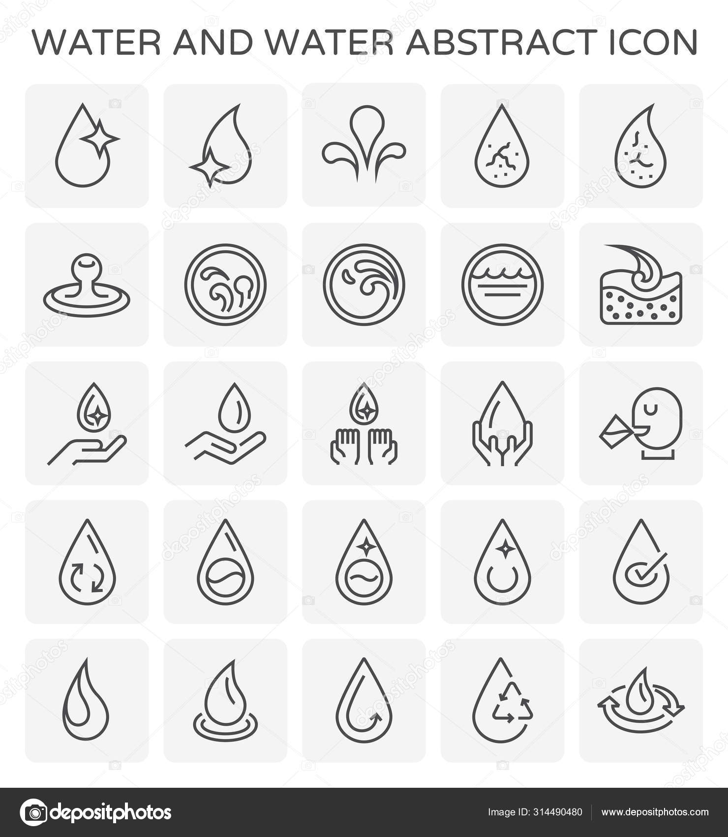 Water abstract icon Stock Vector Image by ©roncivil #314490480