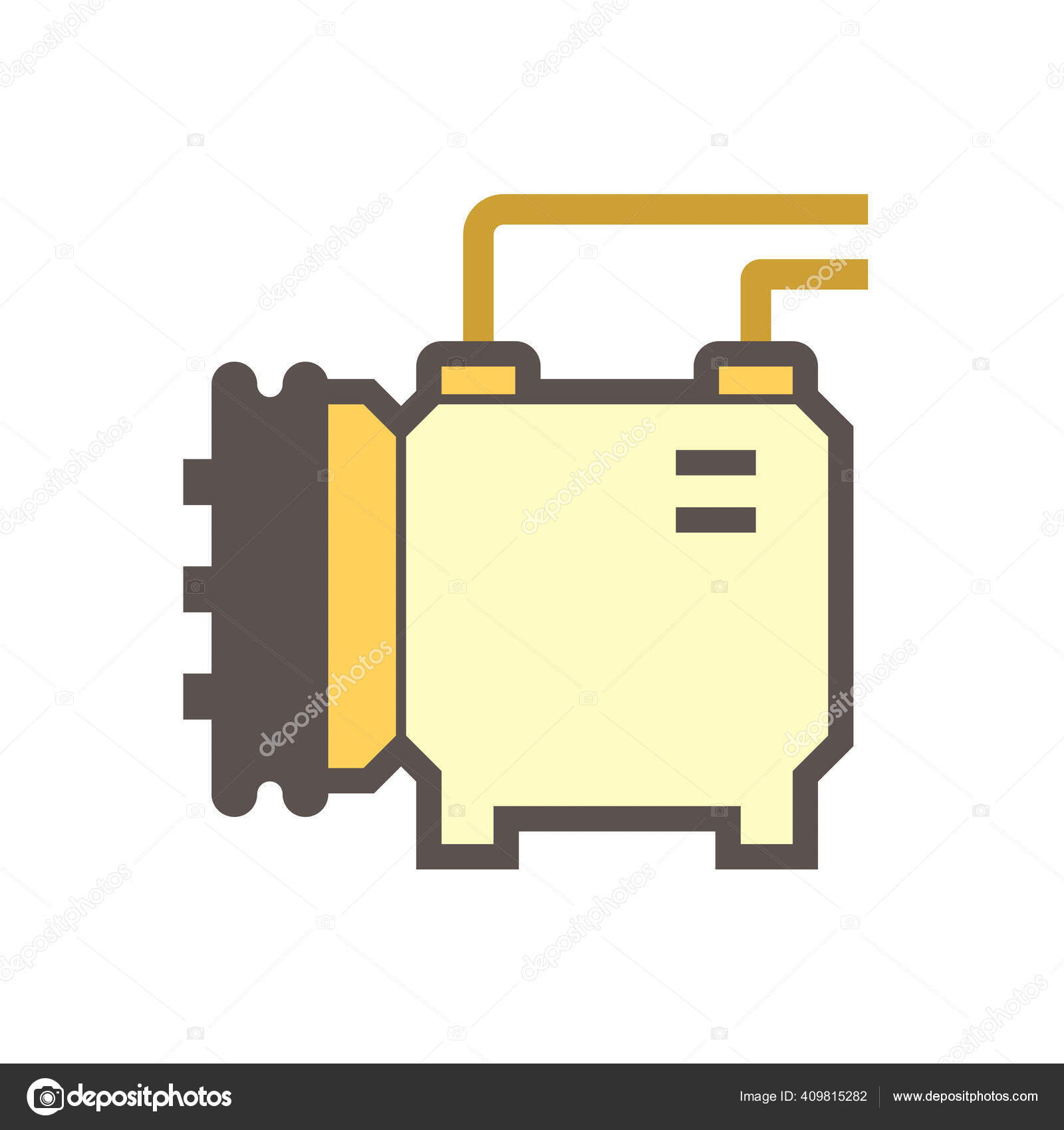 Air Compressor Automobile Icon Driven Belt Vehicle Engine Part Air ...