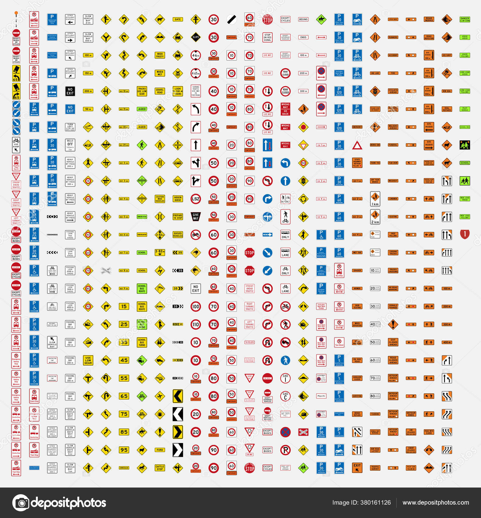 Road Traffic Sign Symbol New Zealand Stock Vector by ©sharoro 380161126