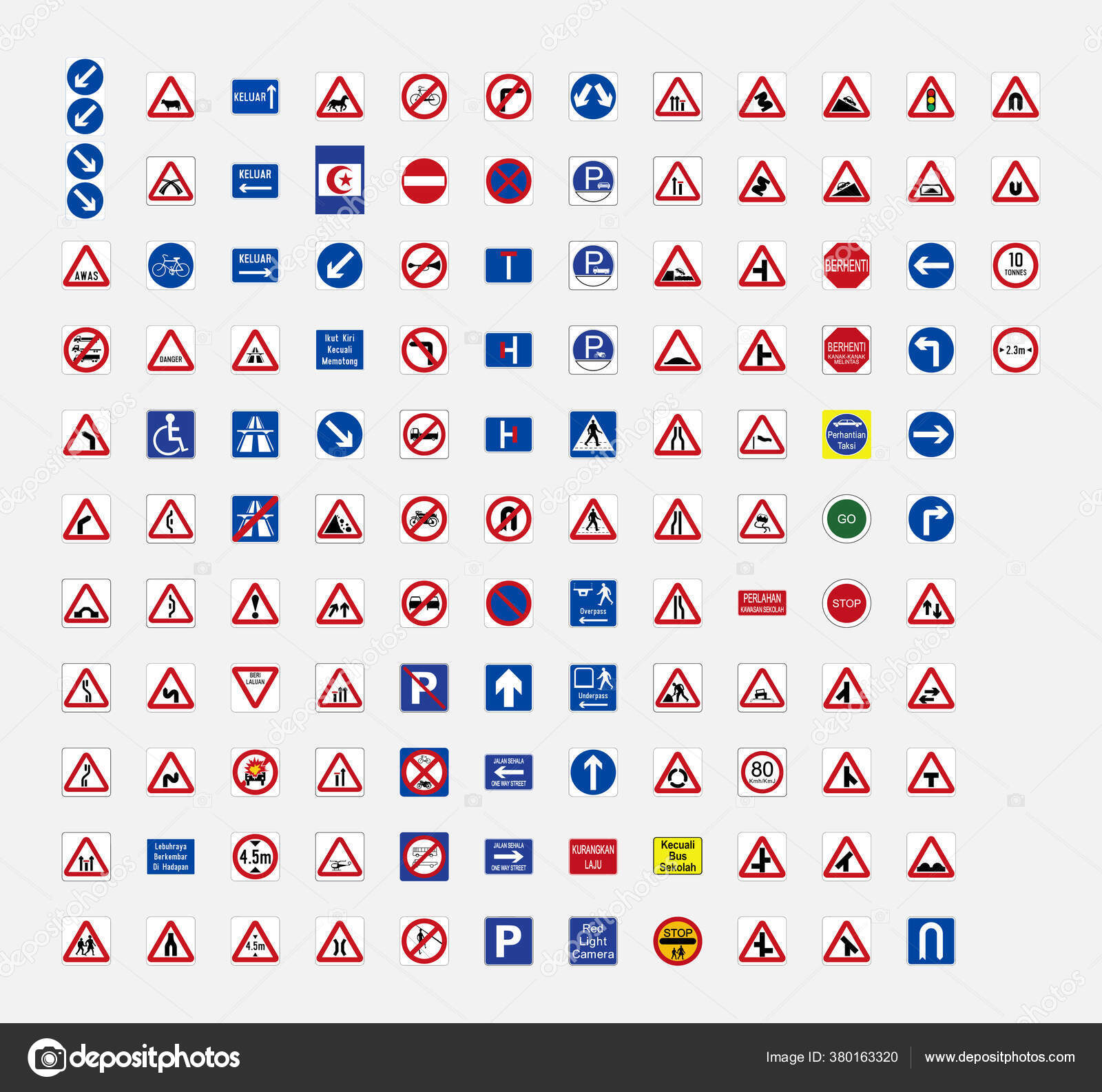 Road Traffic Sign Symbol Brunei Darussalam Stock Vector Image by ...