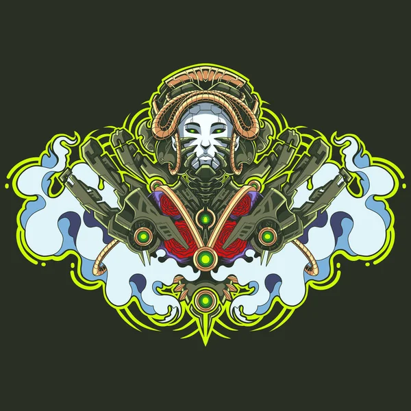 Fujin Raijin Esport Mascot Logo Stock Vector Image by ©logitex #502387606